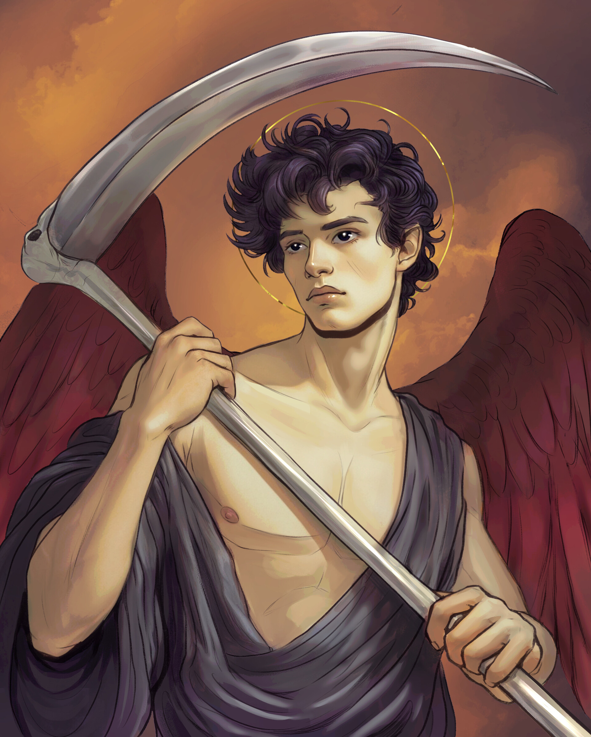 ArtStation - Thanatos, God of the Dead