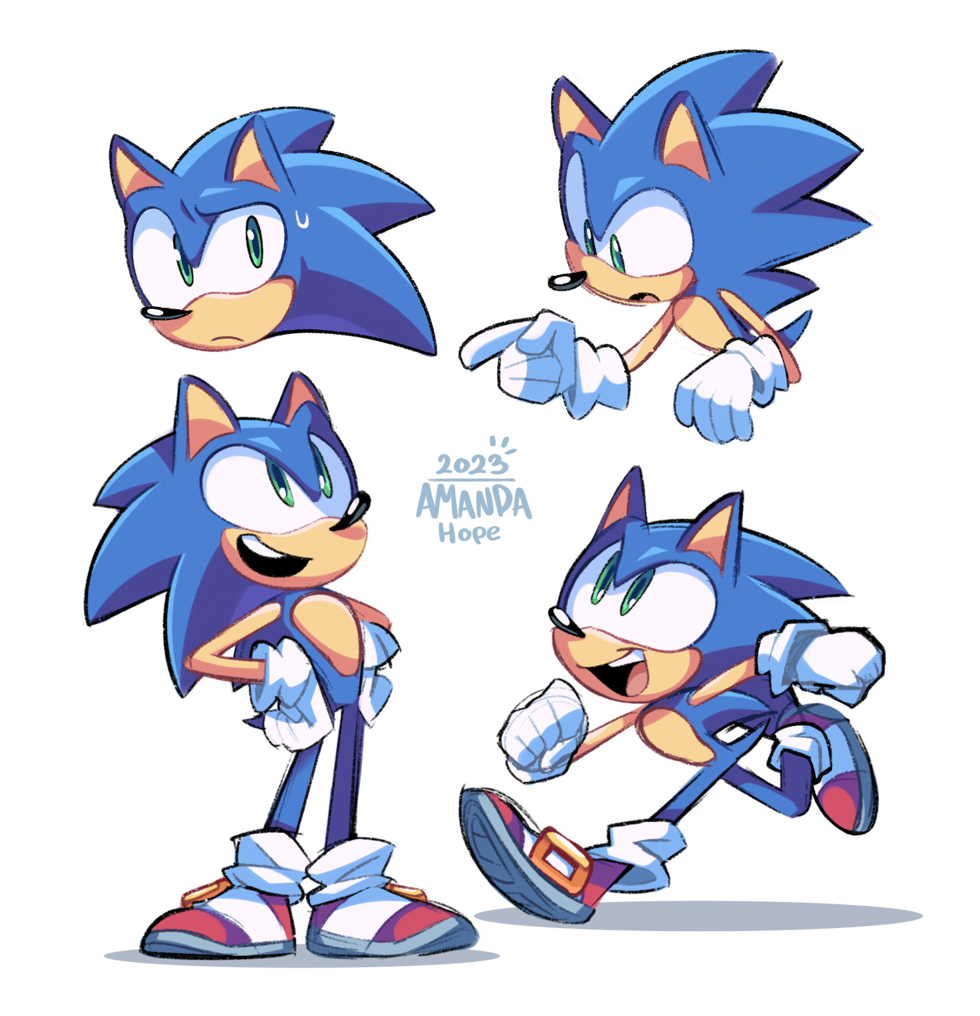 ArtStation - 💙Colored Sonic Sketches💙
