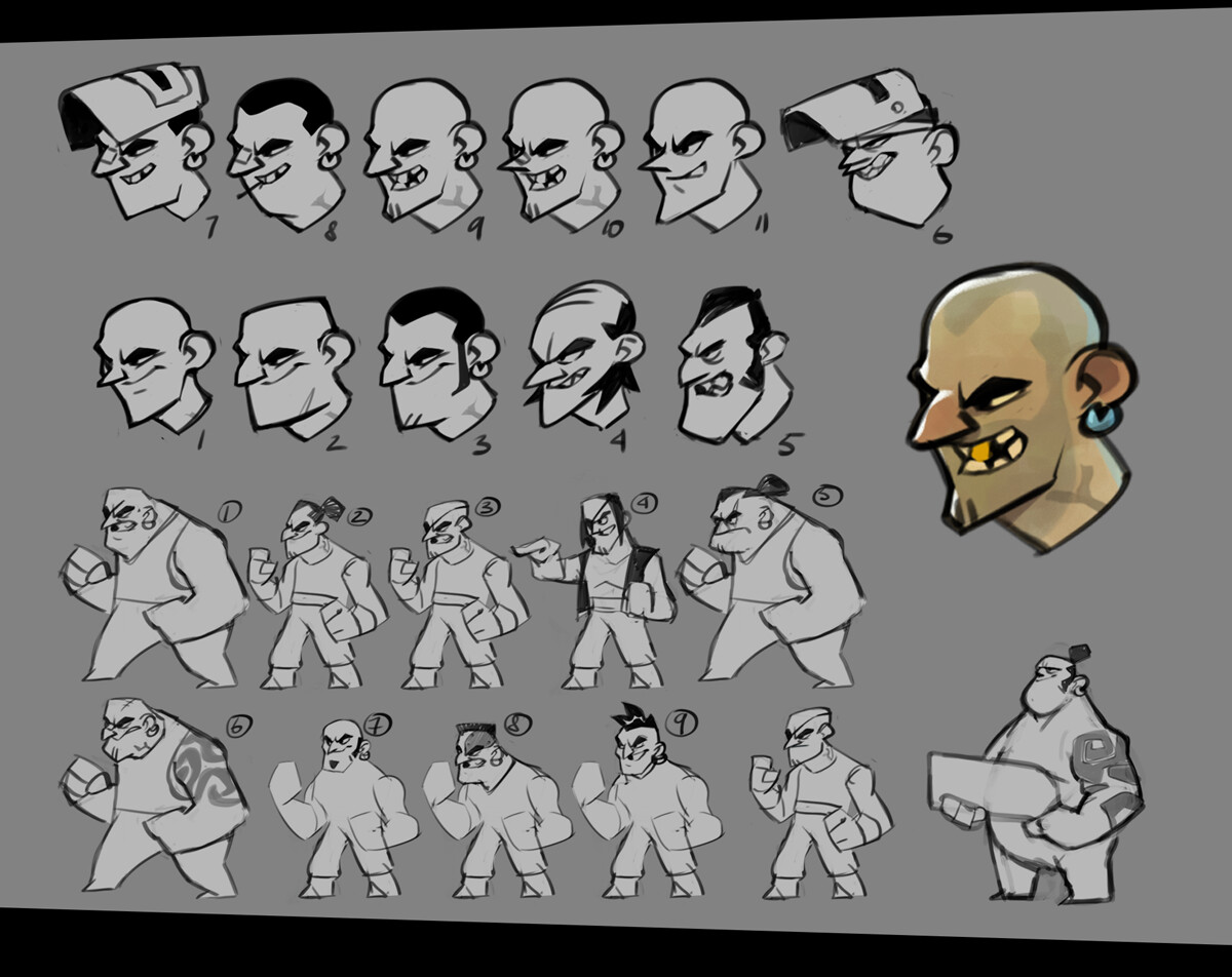 Aleksandr Pushai - BlastBrigade.Concept Art. Characters. 2020