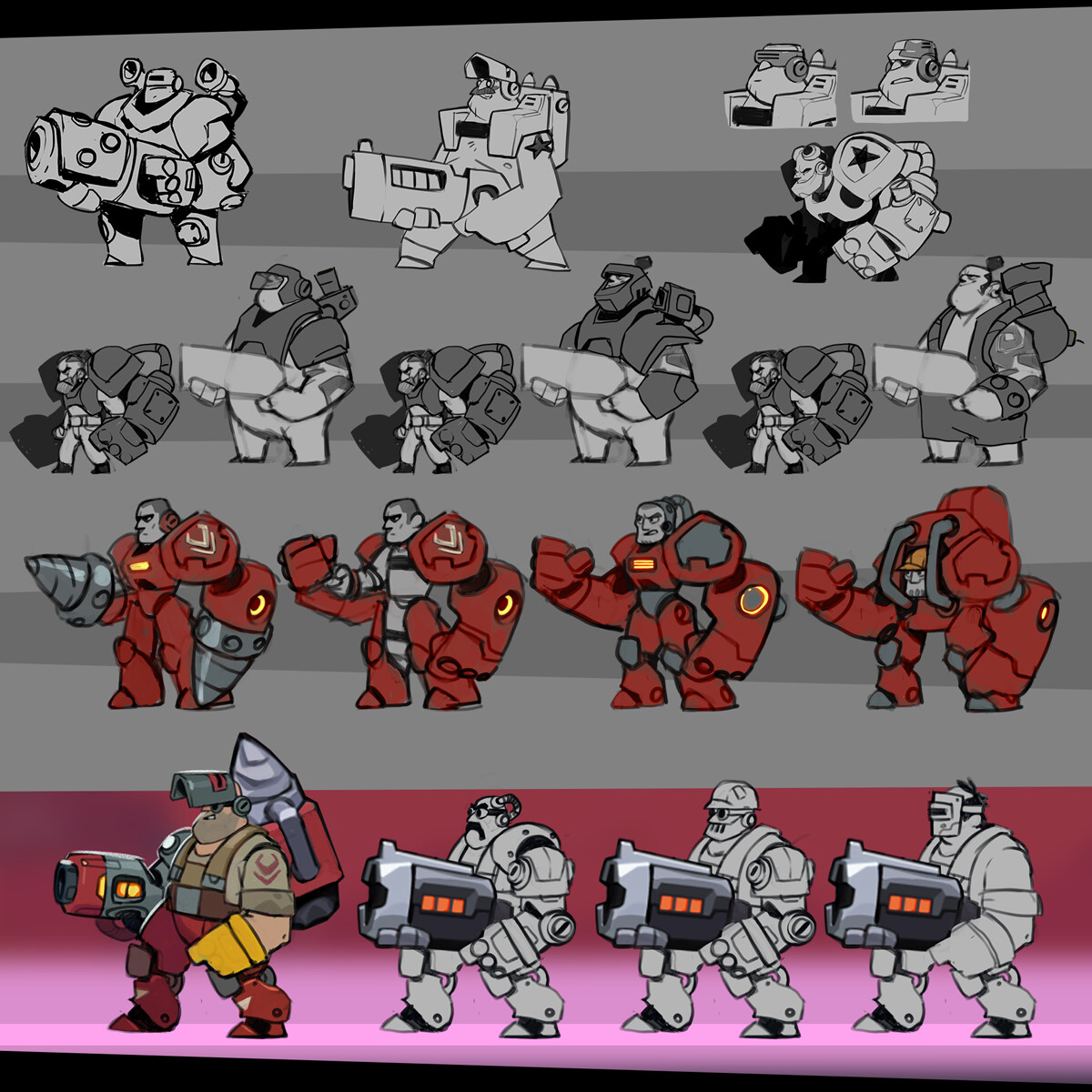 Aleksandr Pushai - BlastBrigade.Concept Art. Characters. 2020