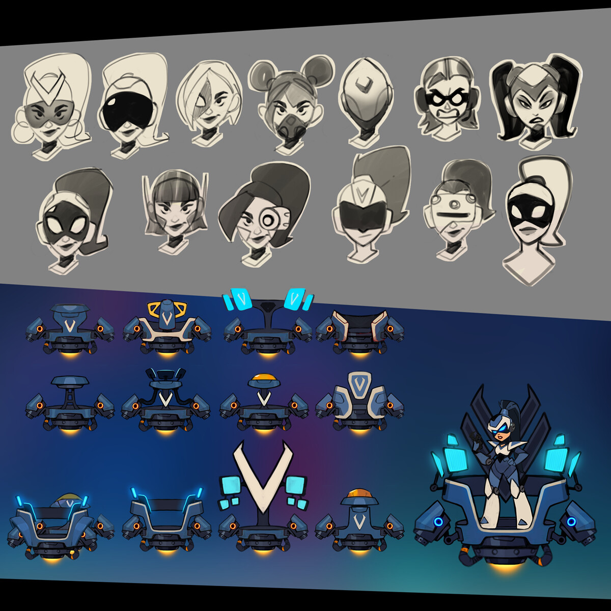 Aleksandr Pushai - BlastBrigade.Concept Art. Characters. 2020
