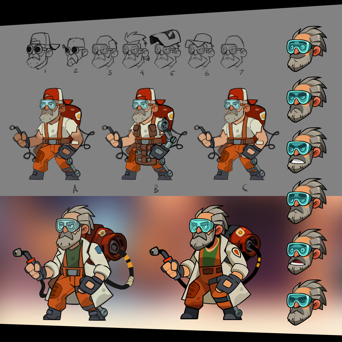Aleksandr Pushai - BlastBrigade.Concept Art. Characters. 2020