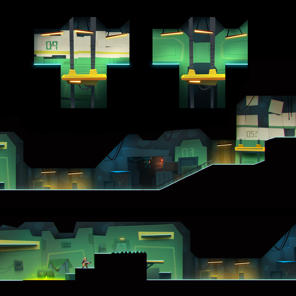Aleksandr Pushai - BlastBrigade. Concept Art. Environments. 2020