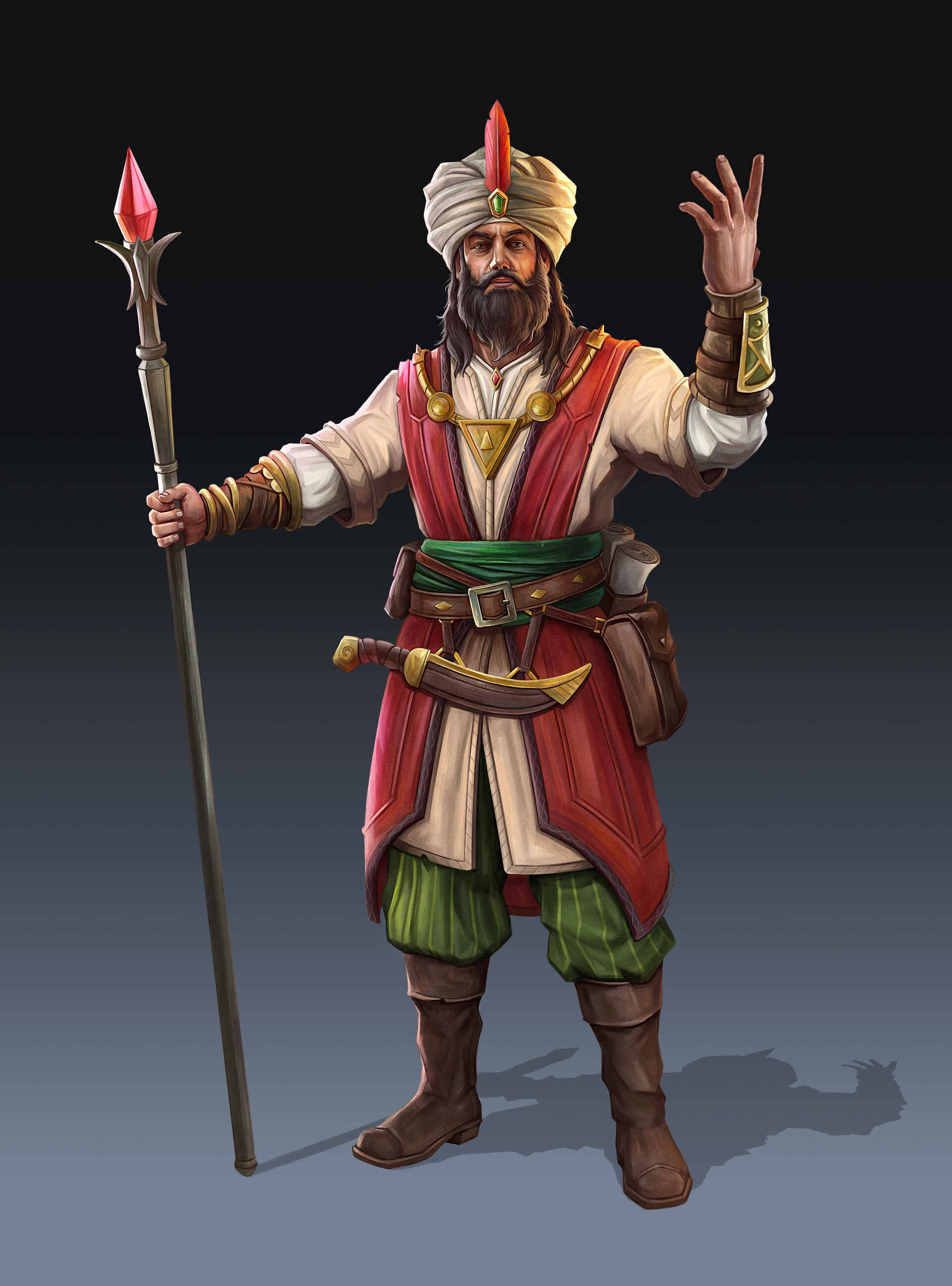 ArtStation - Oriental fire mage