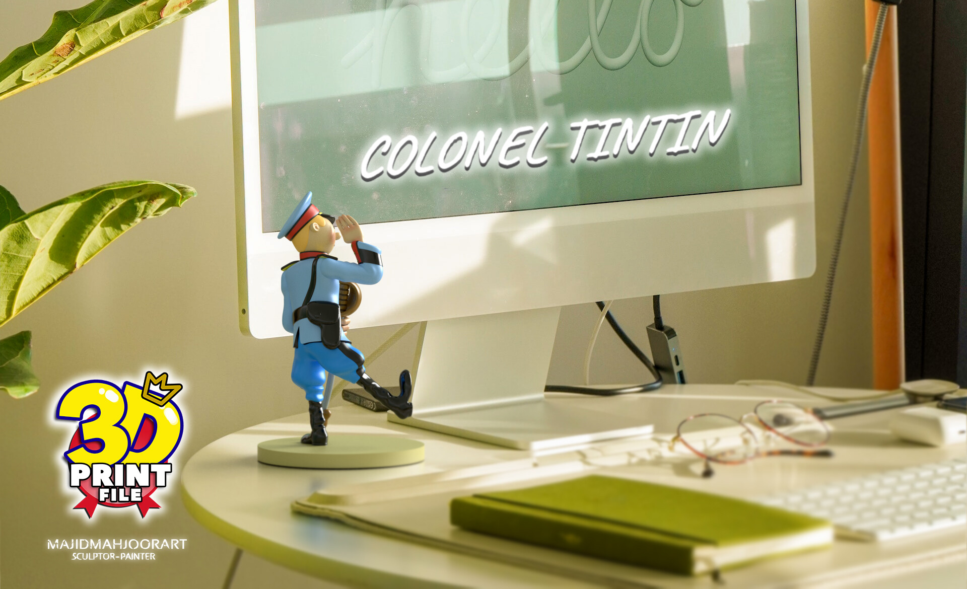 Majid Mahjoor - COLONEL TINTIN 3D printable statue
