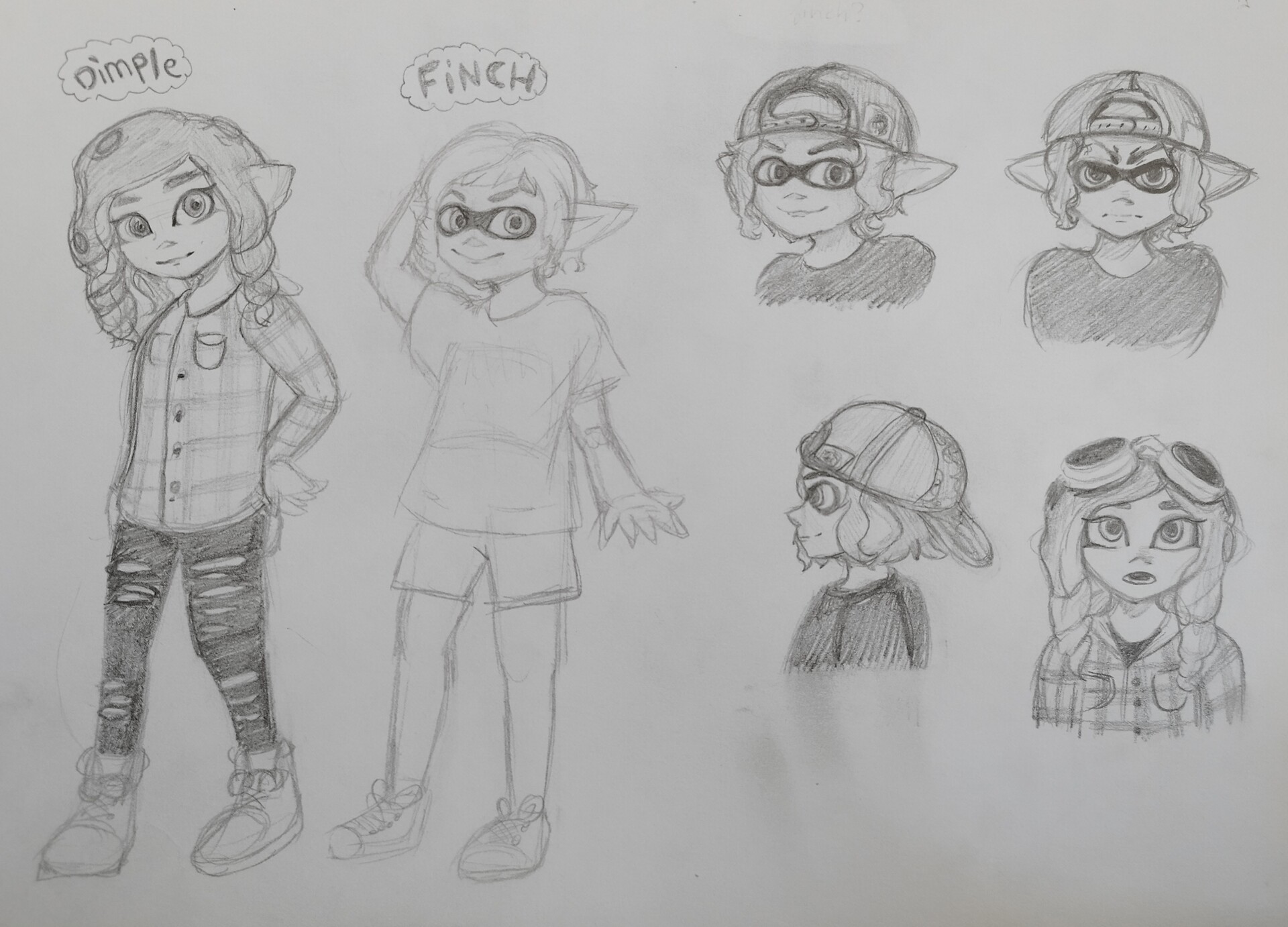 ArtStation - Dimple and Finch (Splatoon)