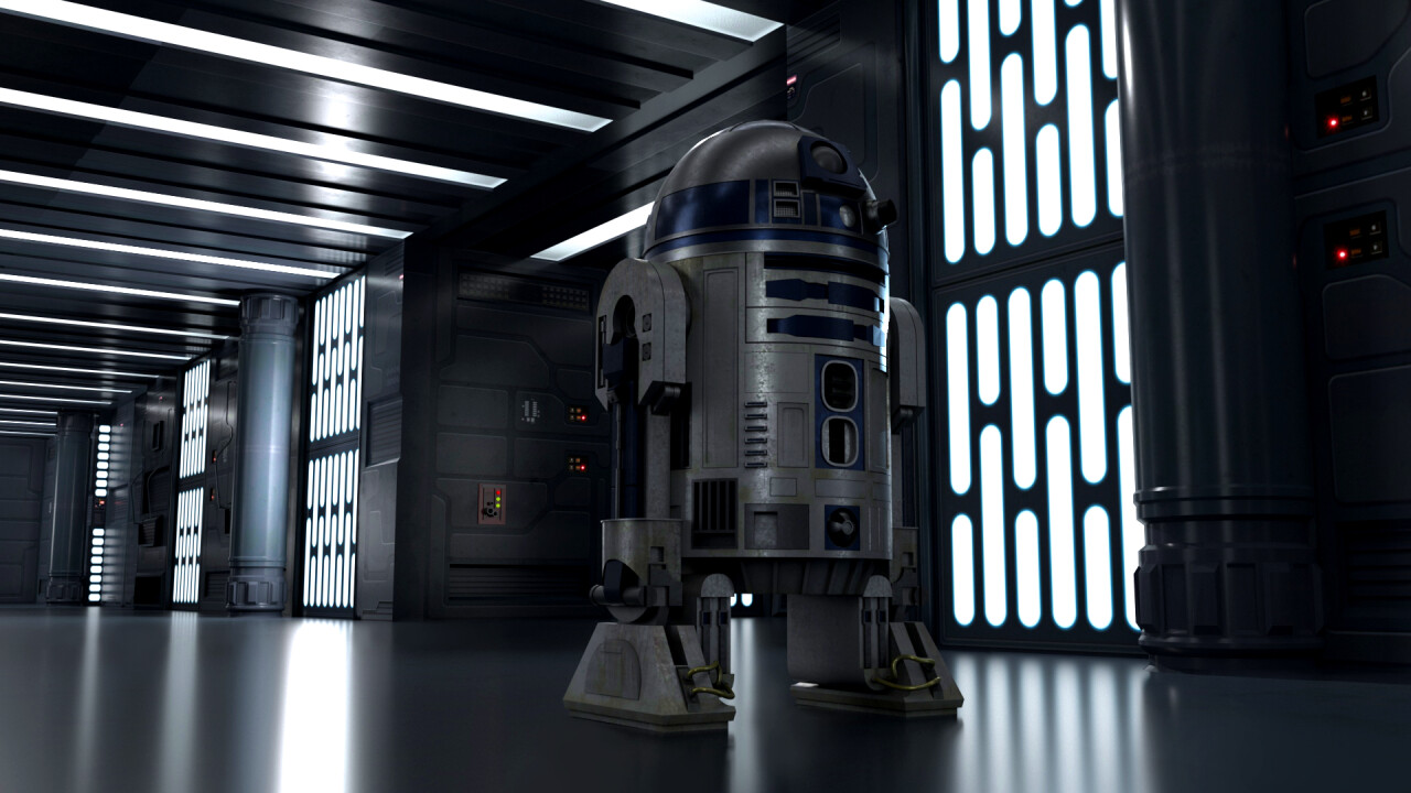 ArtStation - Star Wars R2D2 Hallway Render