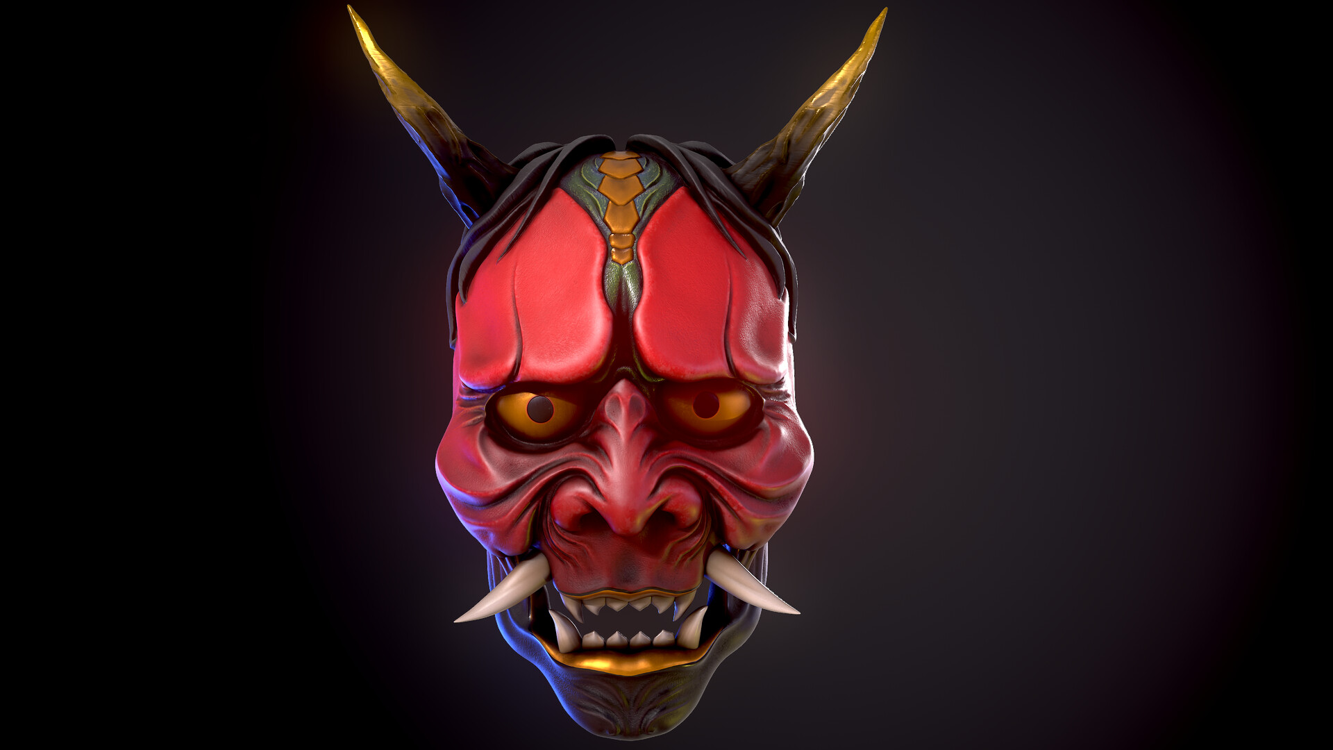 ArtStation - Hannya mask
