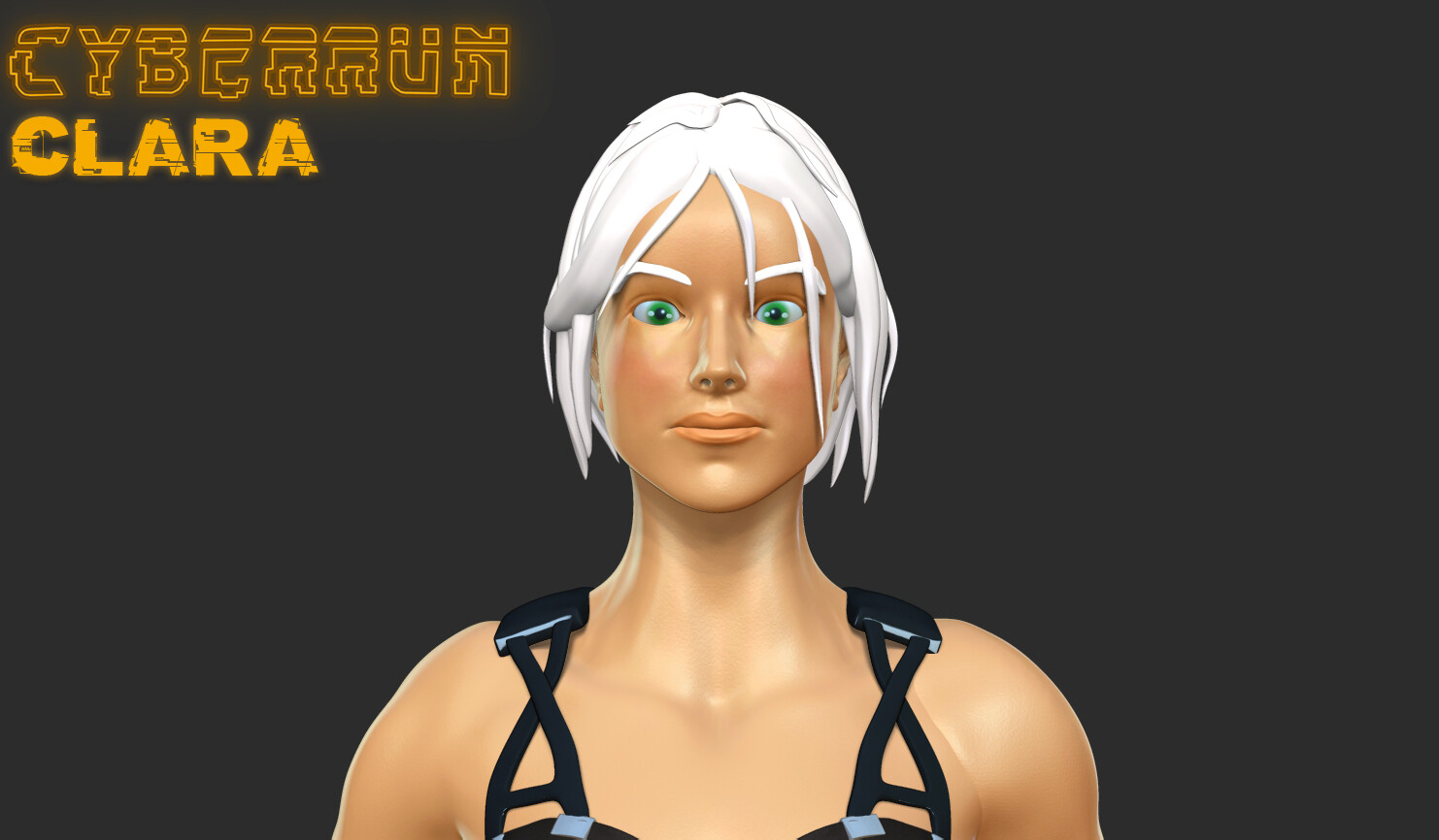 ArtStation - Clara : From 3rd Years Cyberpunk Game Project "3D Modelé