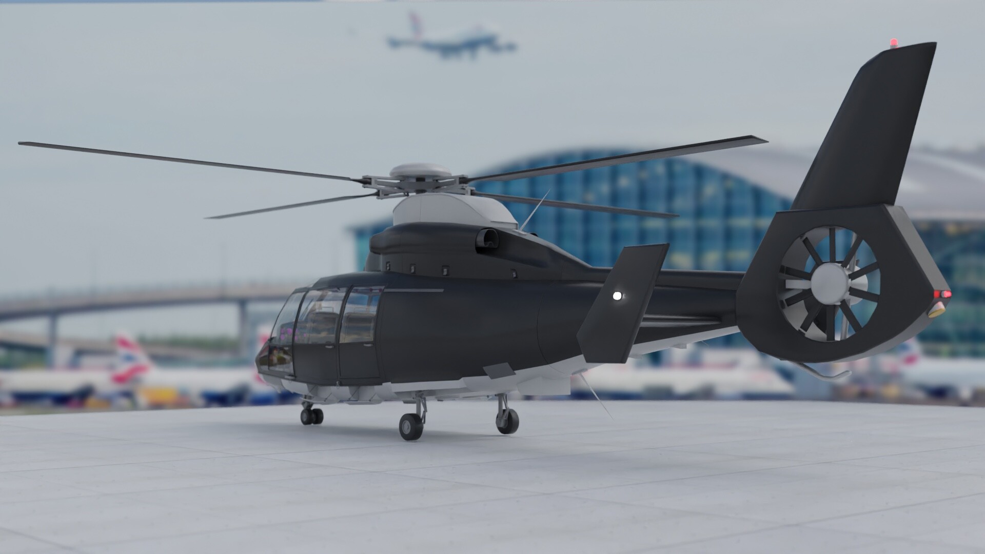 Enclaved - Aerospatiale AS.365 Dauphin II (Civilan)