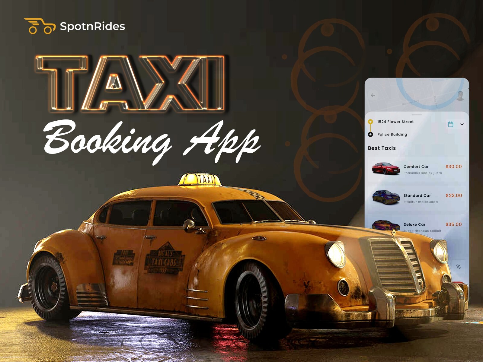 ArtStation - Taxi Booking App like Uber - SpotnRides