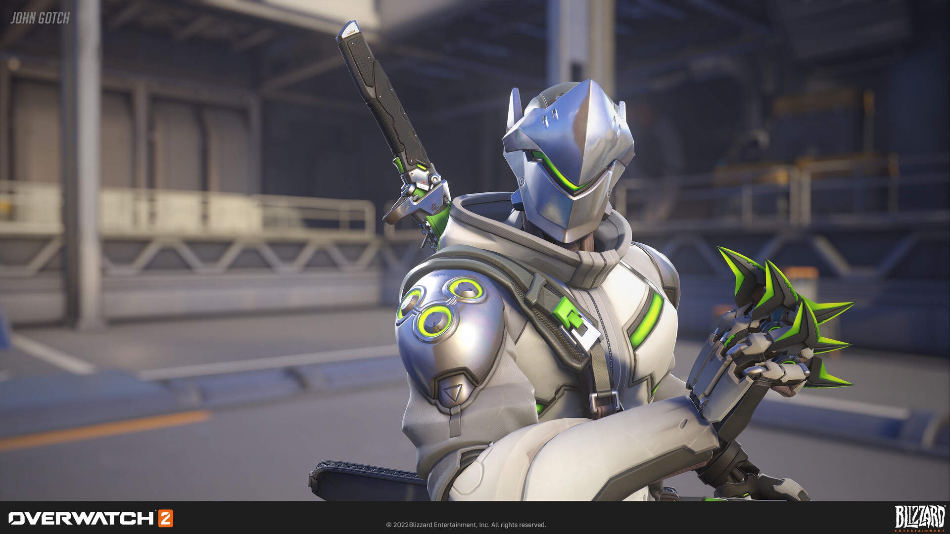 John Gotch - Overwatch 2 - Genji (character in-game model & texture ...
