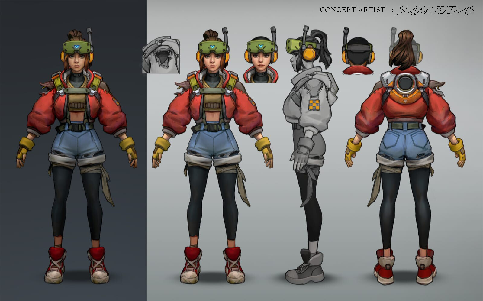 ArtStation - Begin with the basics. Sketch out the character's body ...