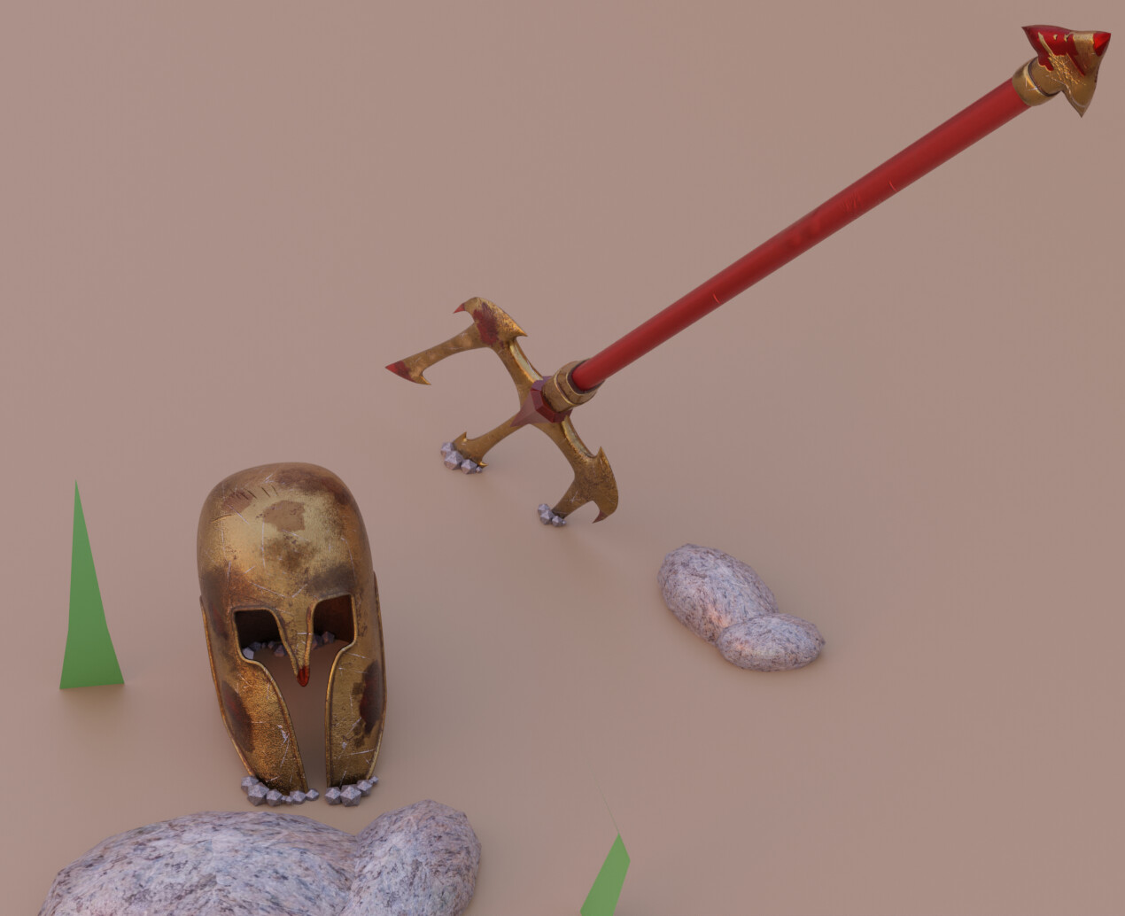 ArtStation - A Spartan trident