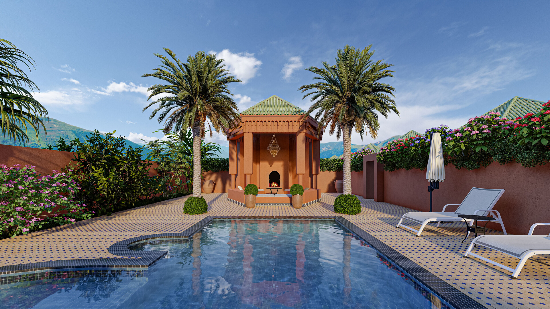 ArtStation - RIAD IN MOROCCO