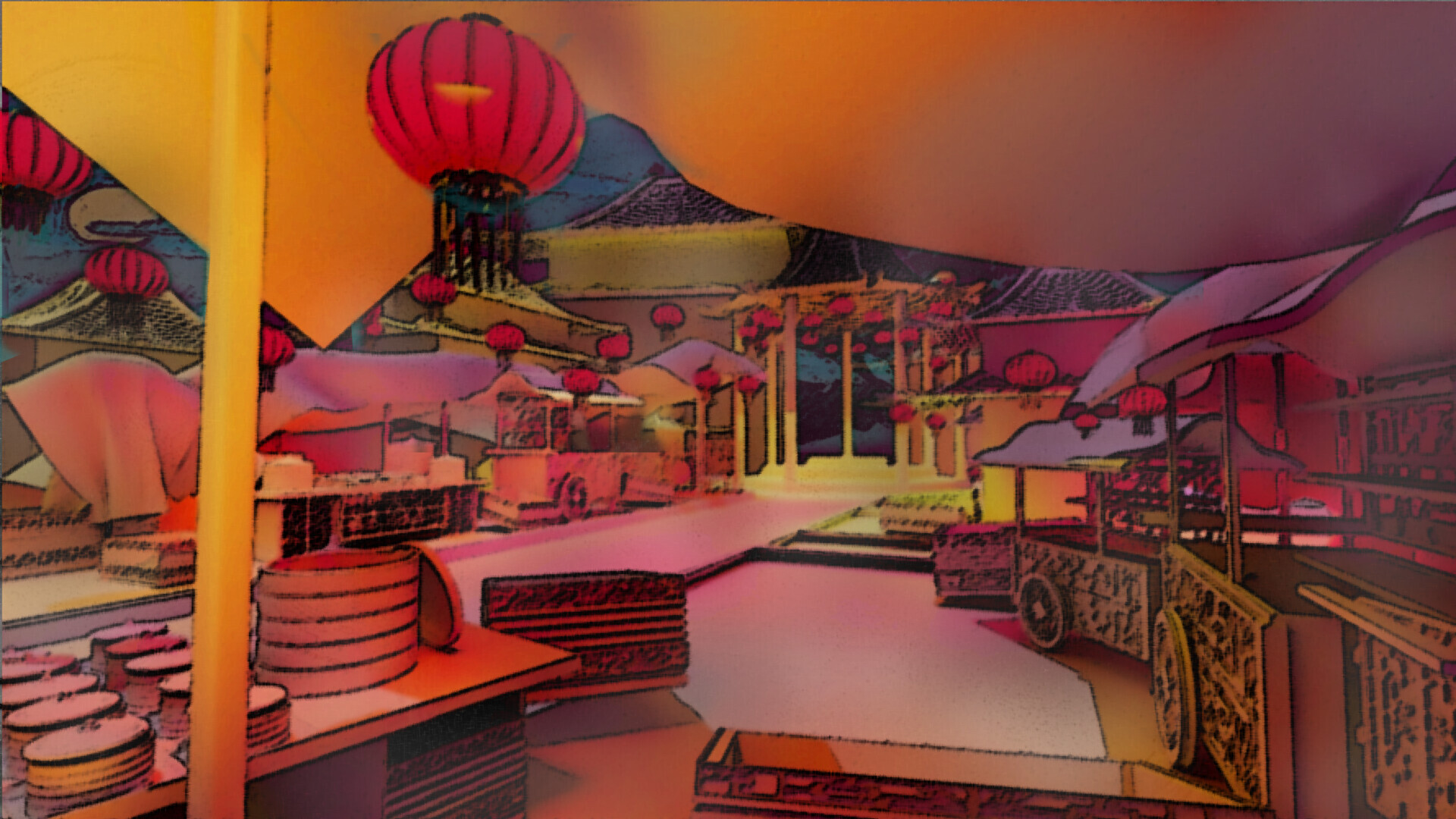 ArtStation - 3D TANG DYNASTY PROJECT