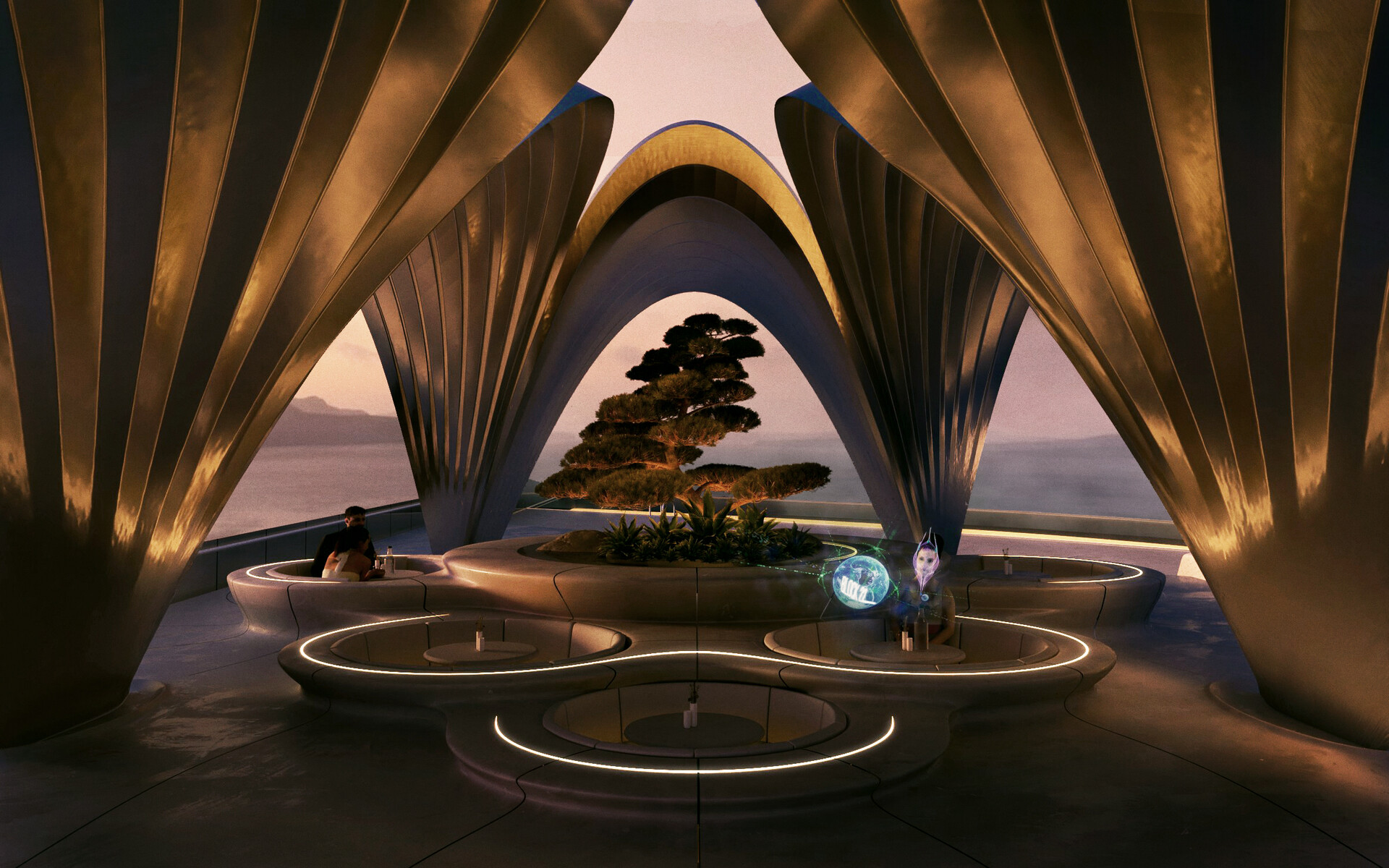 ArtStation - Rooftop Bar