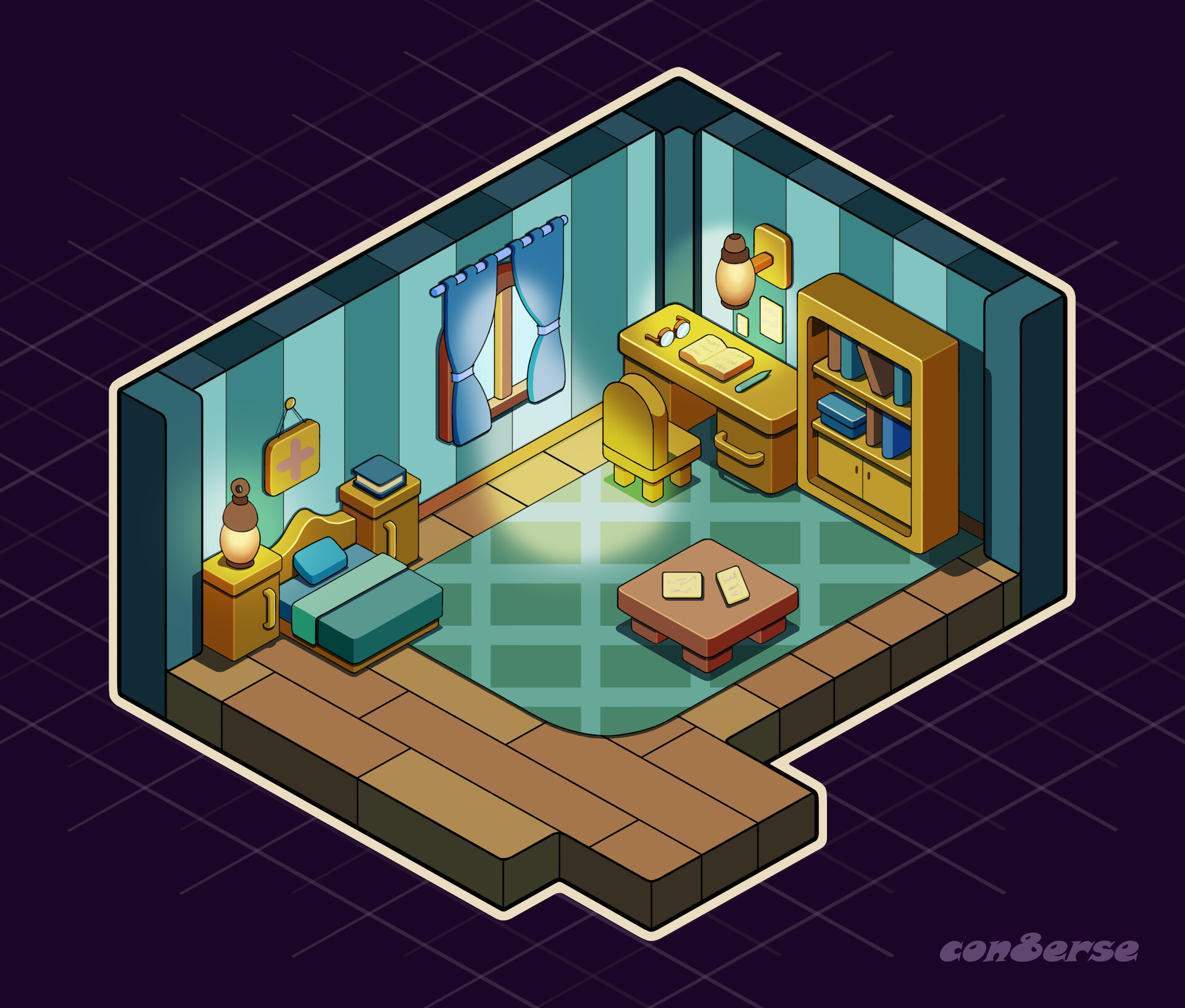 ArtStation - Isometric Room