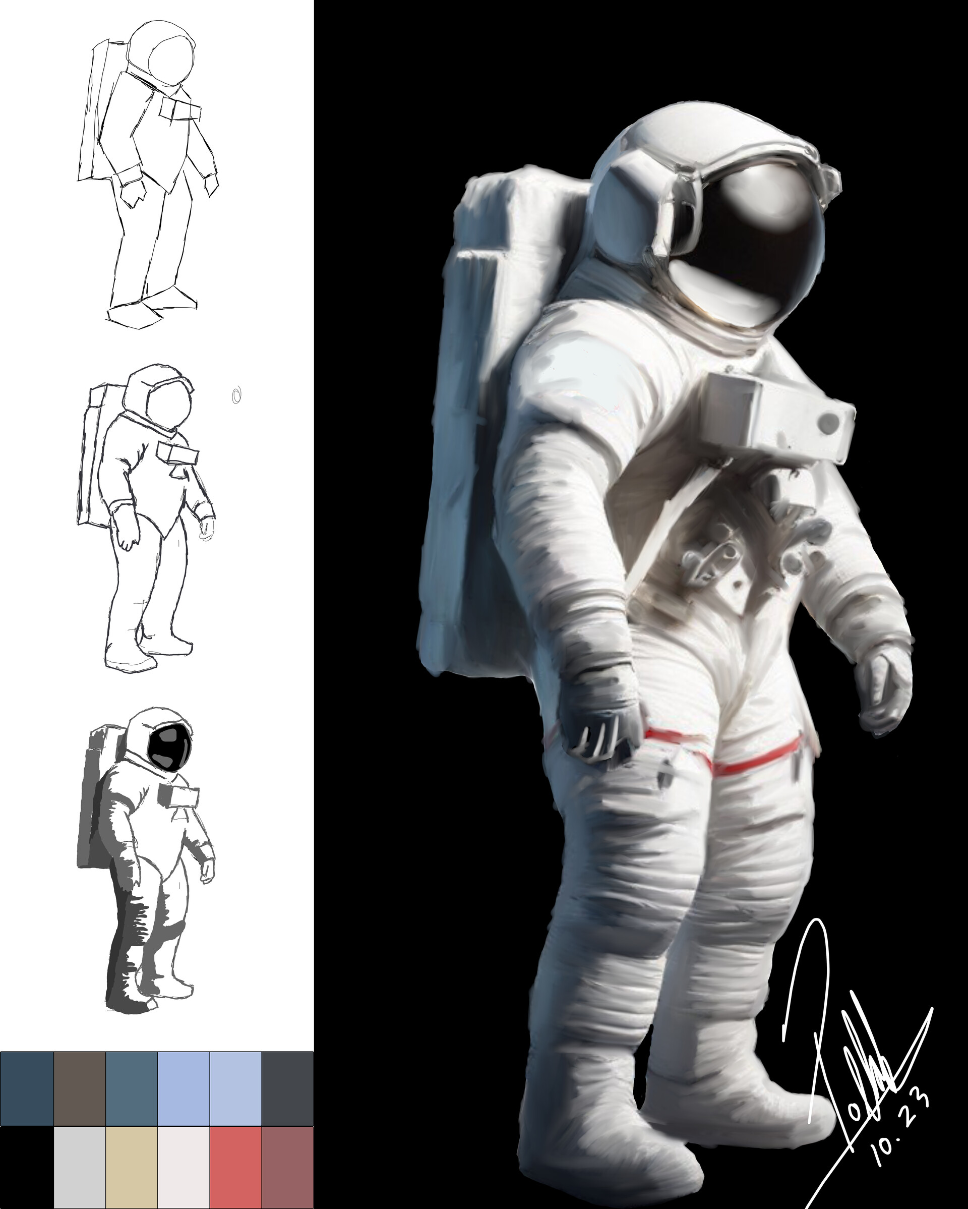 ArtStation - Human figure study