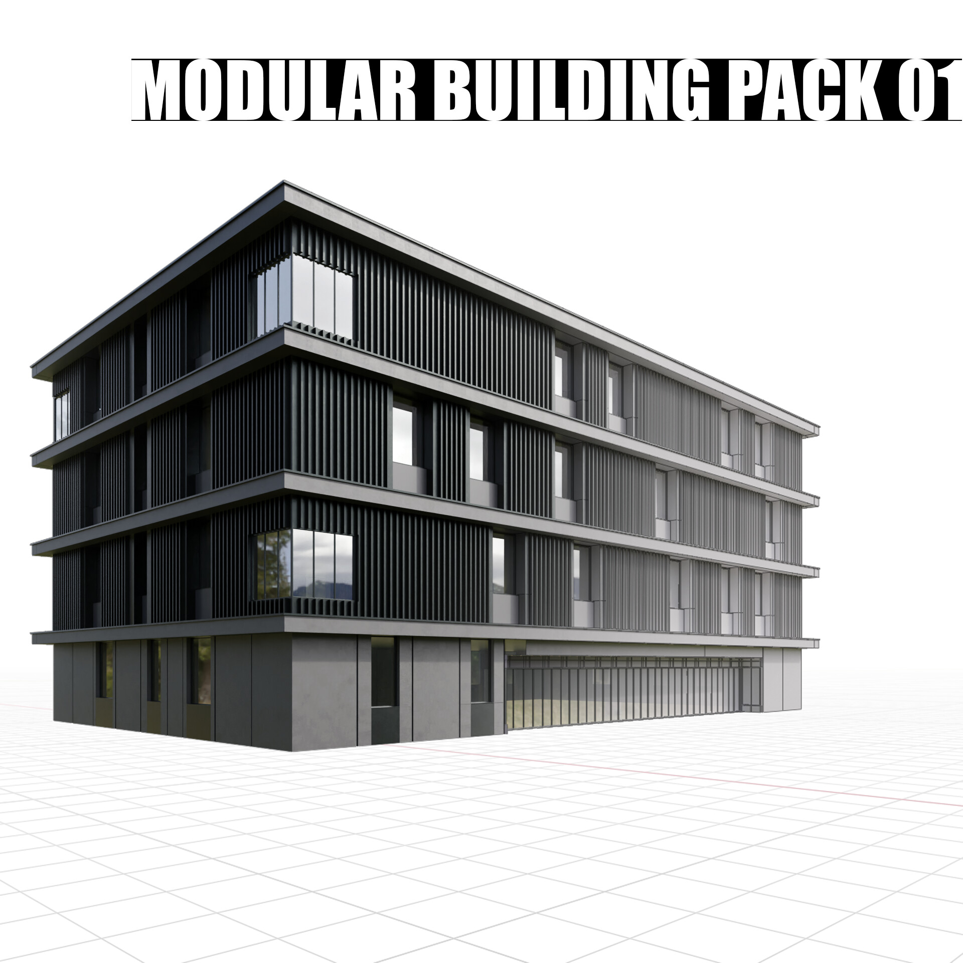 ArtStation - Modular Building Pack 1
