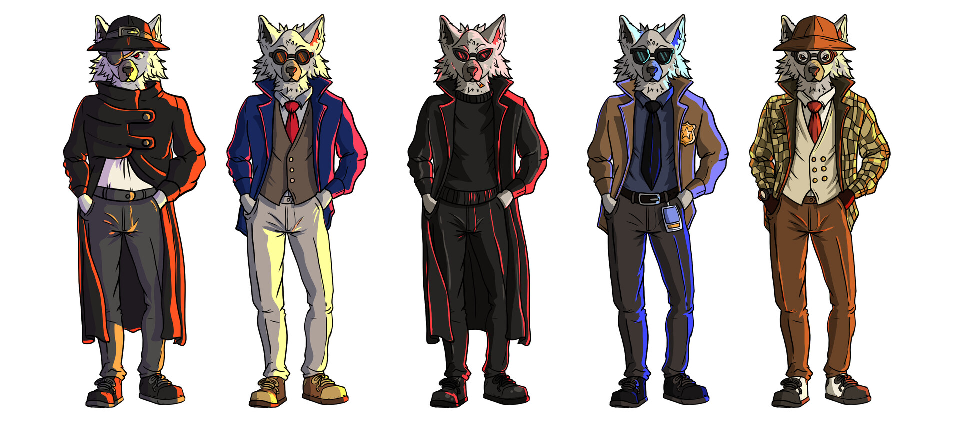 ArtStation - Anthropomorphic Wolf Gang