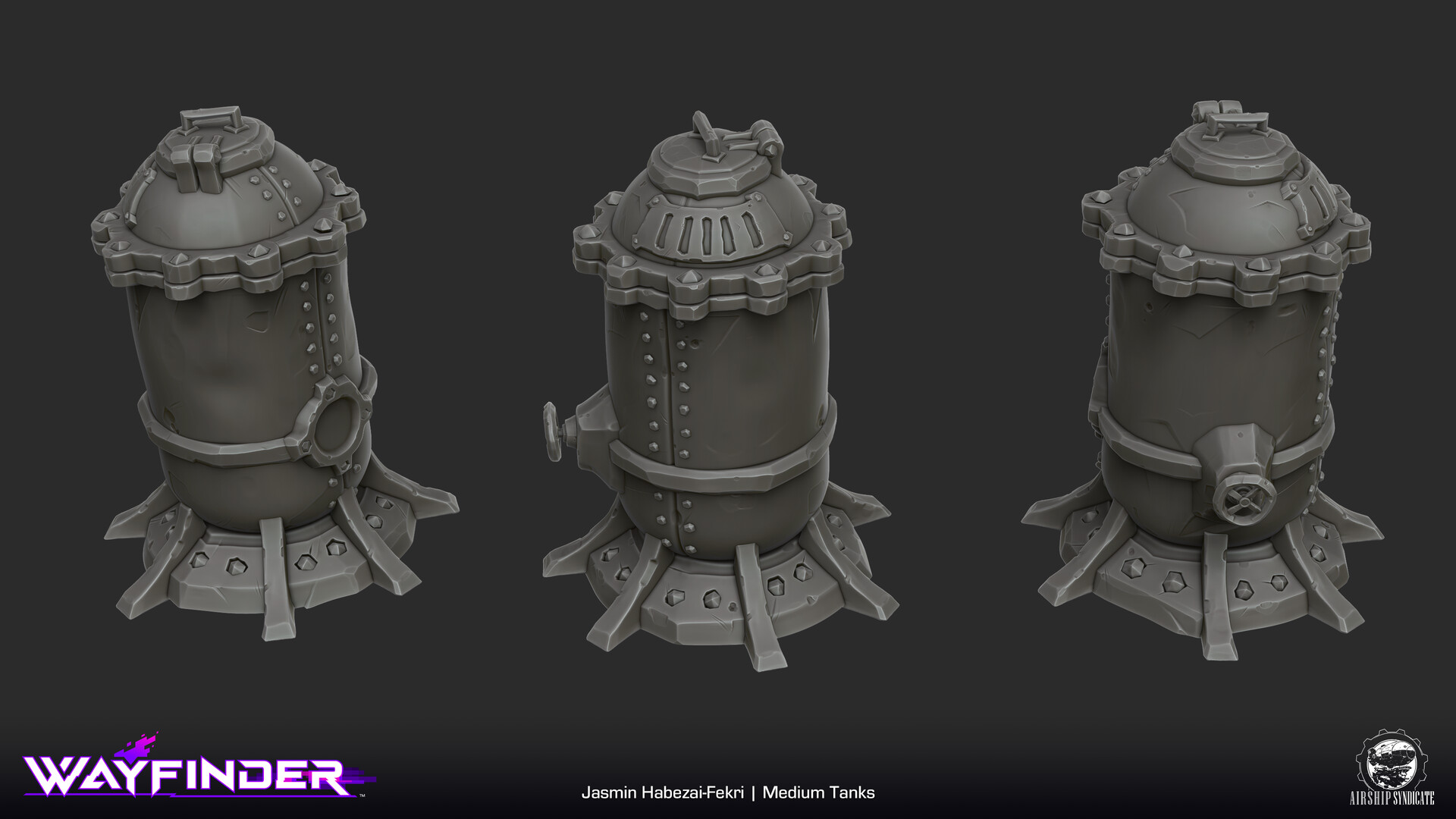 Jasmin Habezai-Fekri - Wayfinder - Mines - Mechanical Tank Props and ...