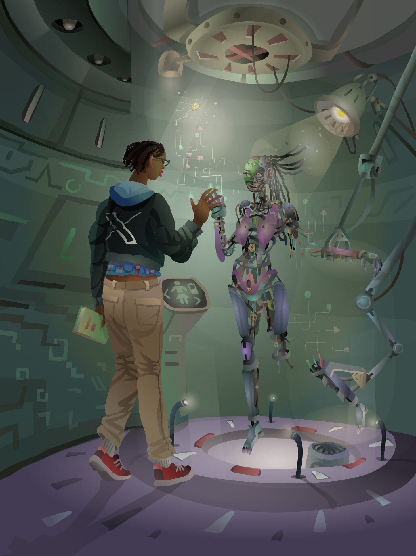 ArtStation - Android girl