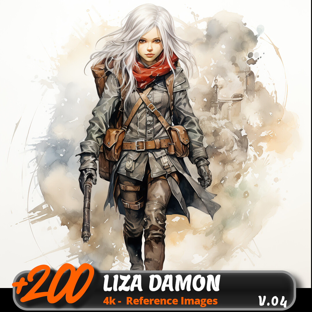ArtStation - LIZA DAMON VOL.04/ 4K/ Reference Image
