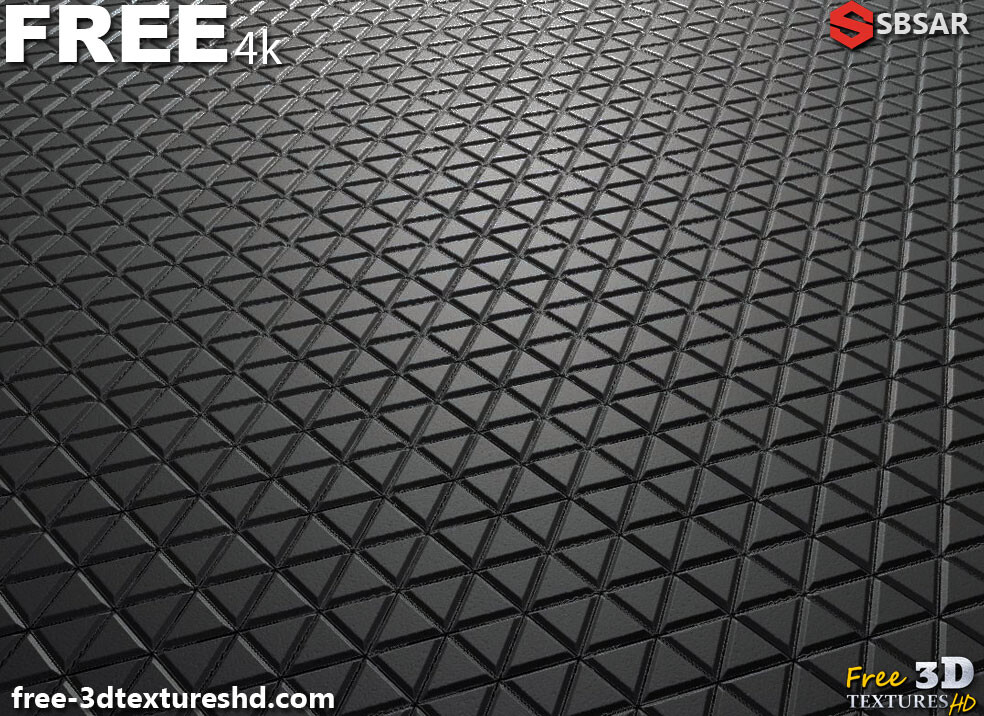 PBR Textures Free Download - Triangle Pattern Rubber 3D Texture ...