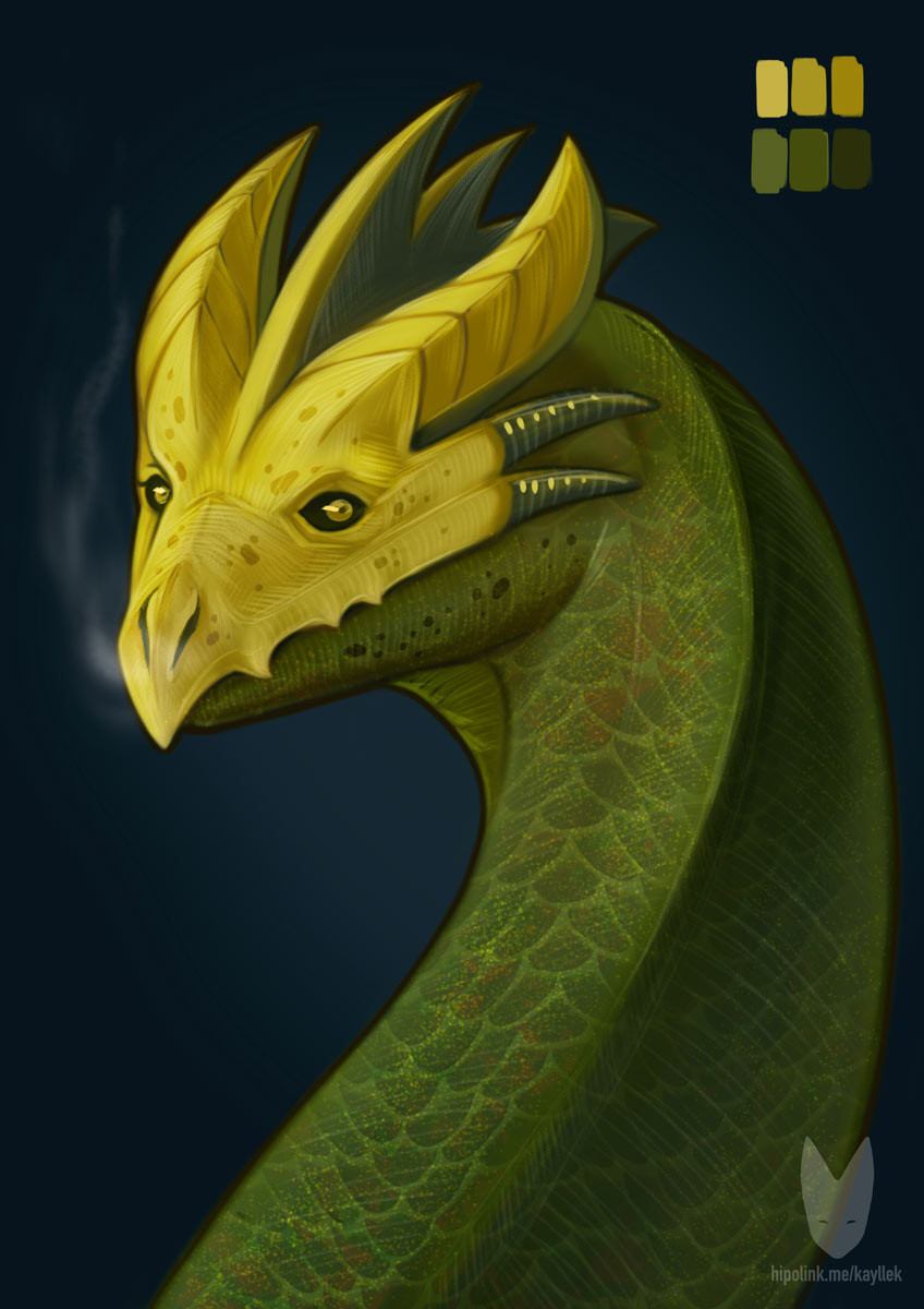 ArtStation - Green dragon