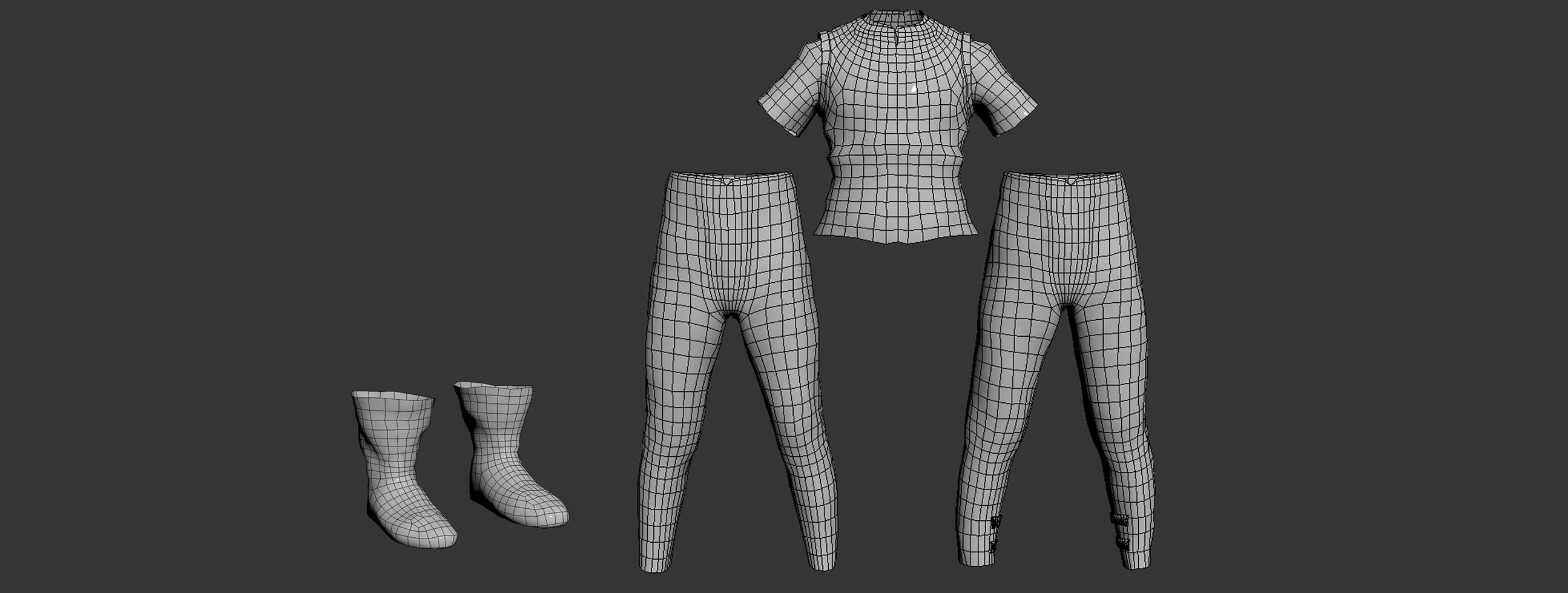 Irene carbonell portfolio 3d 2d art - NPC Citizen Clothes