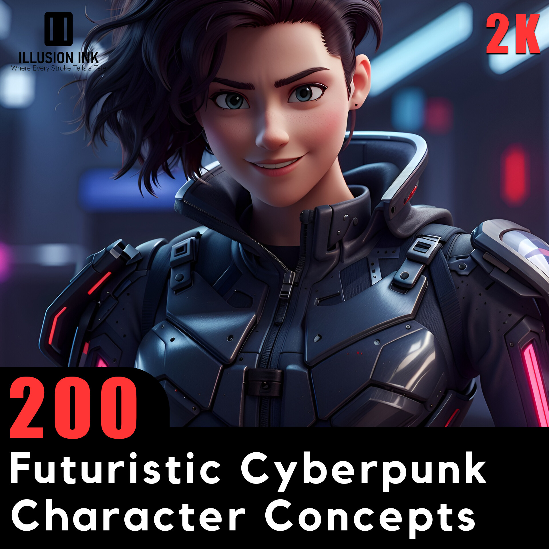 ArtStation - 200 Futuristic Cyberpunk Character Reference Photos