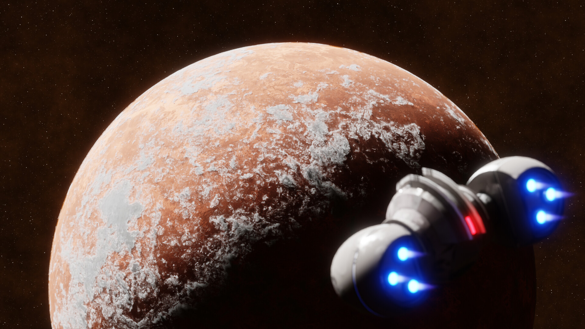 ArtStation - Ship plus planet