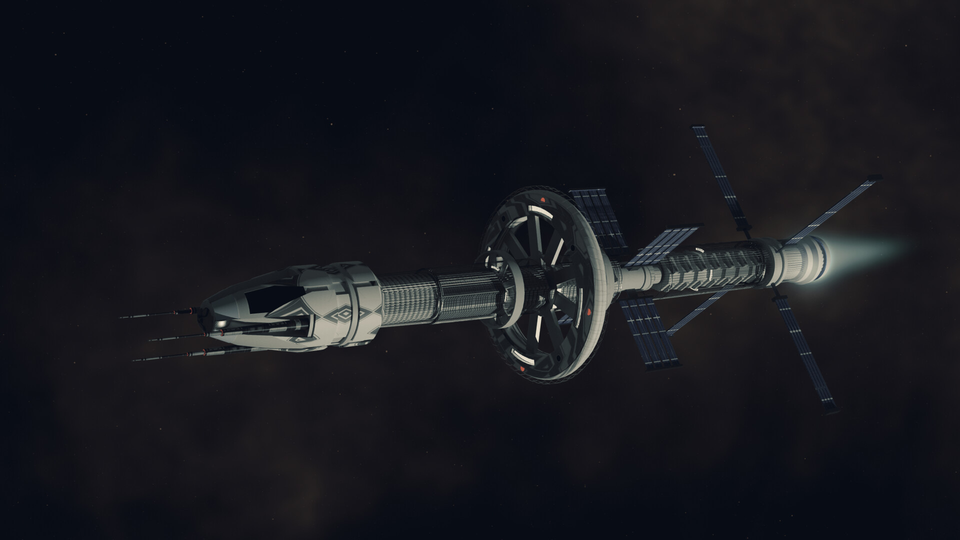 ArtStation - Interplanetary Spaceship.