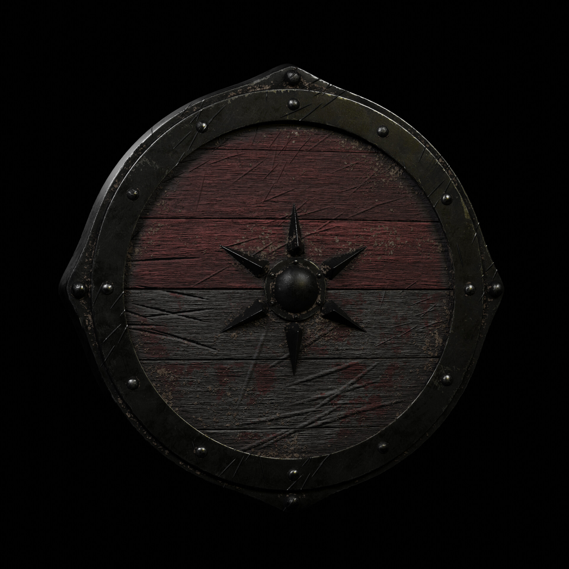 ArtStation - Battle Scarred Shield.