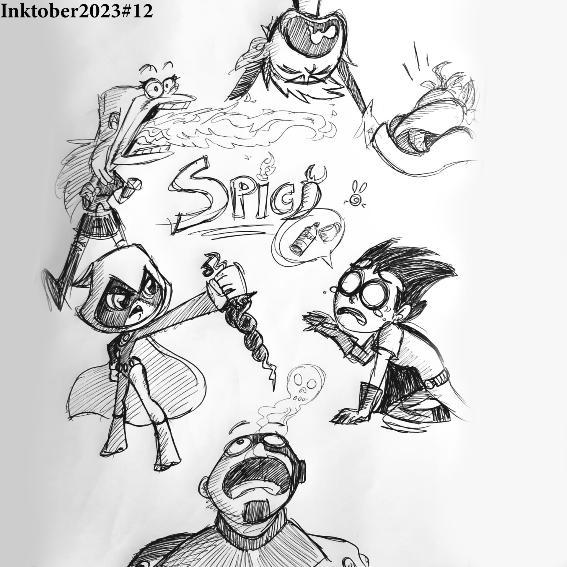 ArtStation - Inktober 2023 Spicy