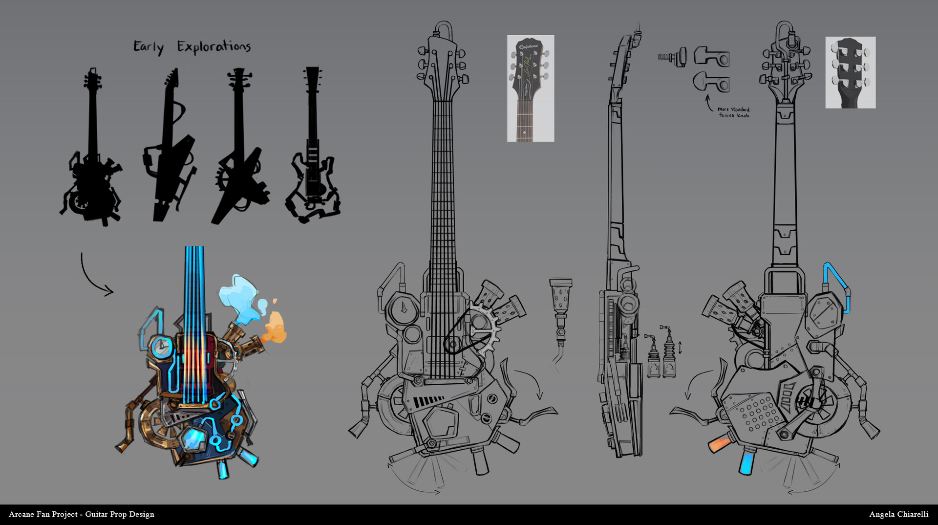 Angela Chiarelli - Arcane Guitar Prop - Fan Project