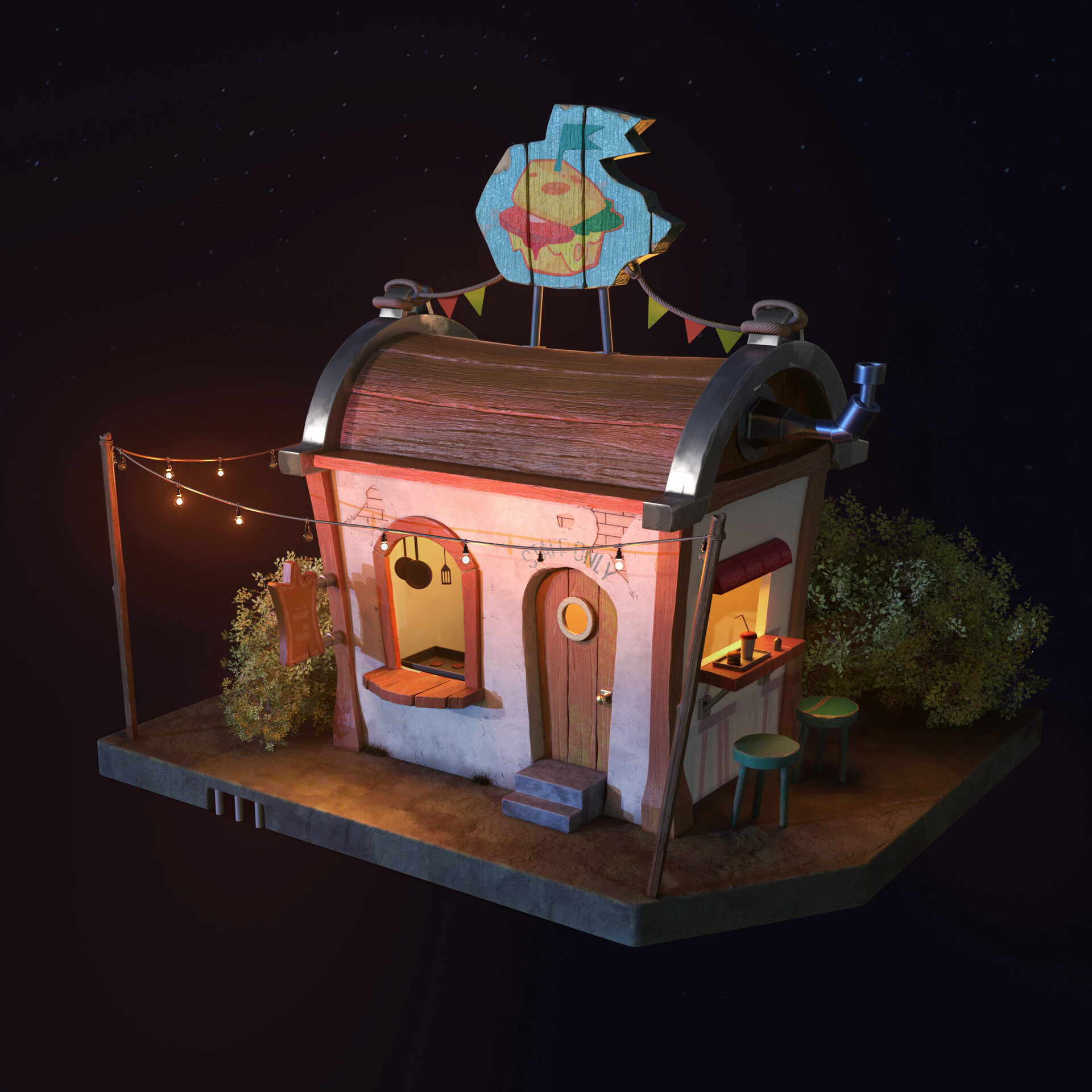 ArtStation - Burger Shop