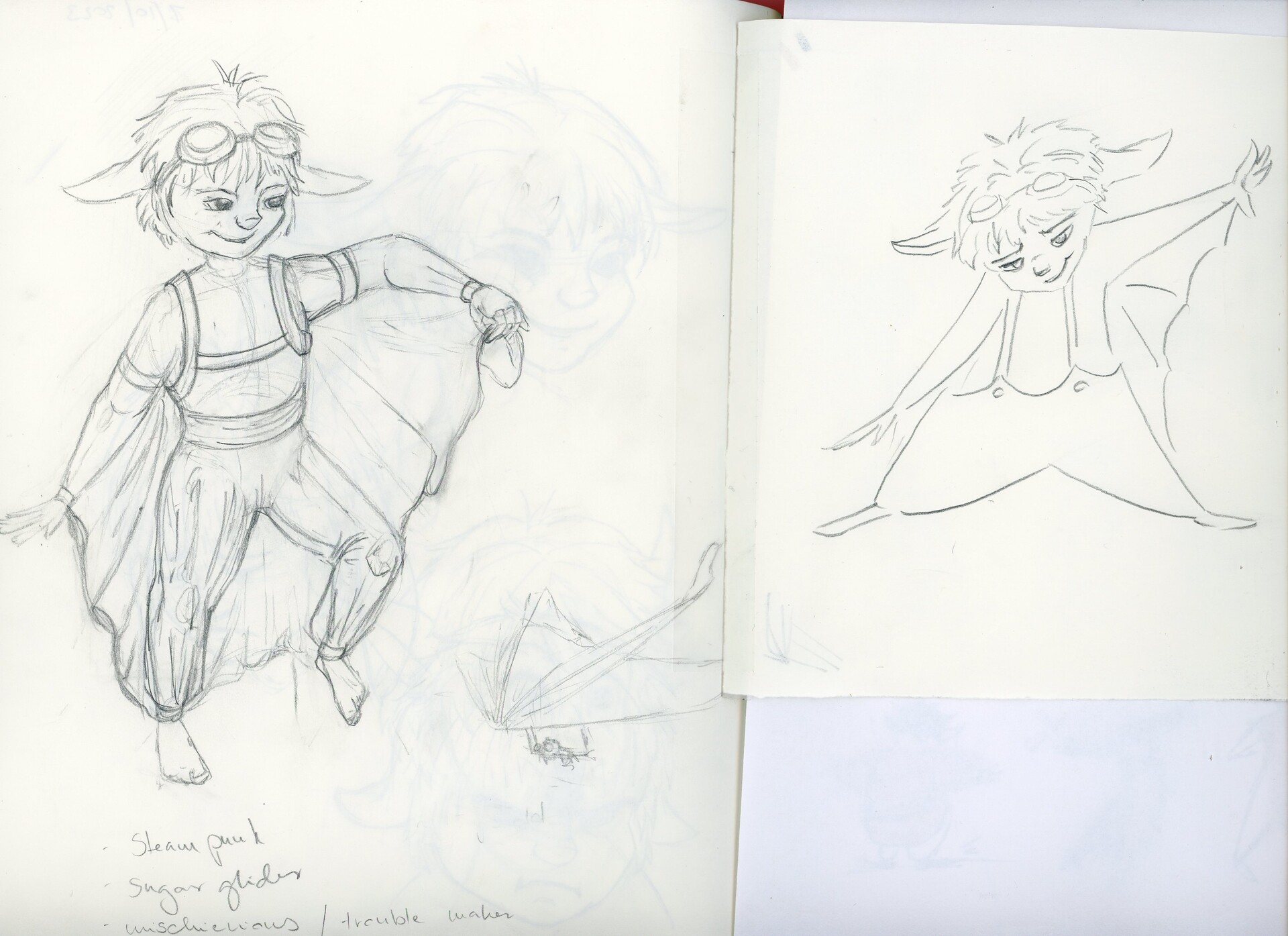 Ildy Izso - Character Exploration for a Sugar Glider Messenger