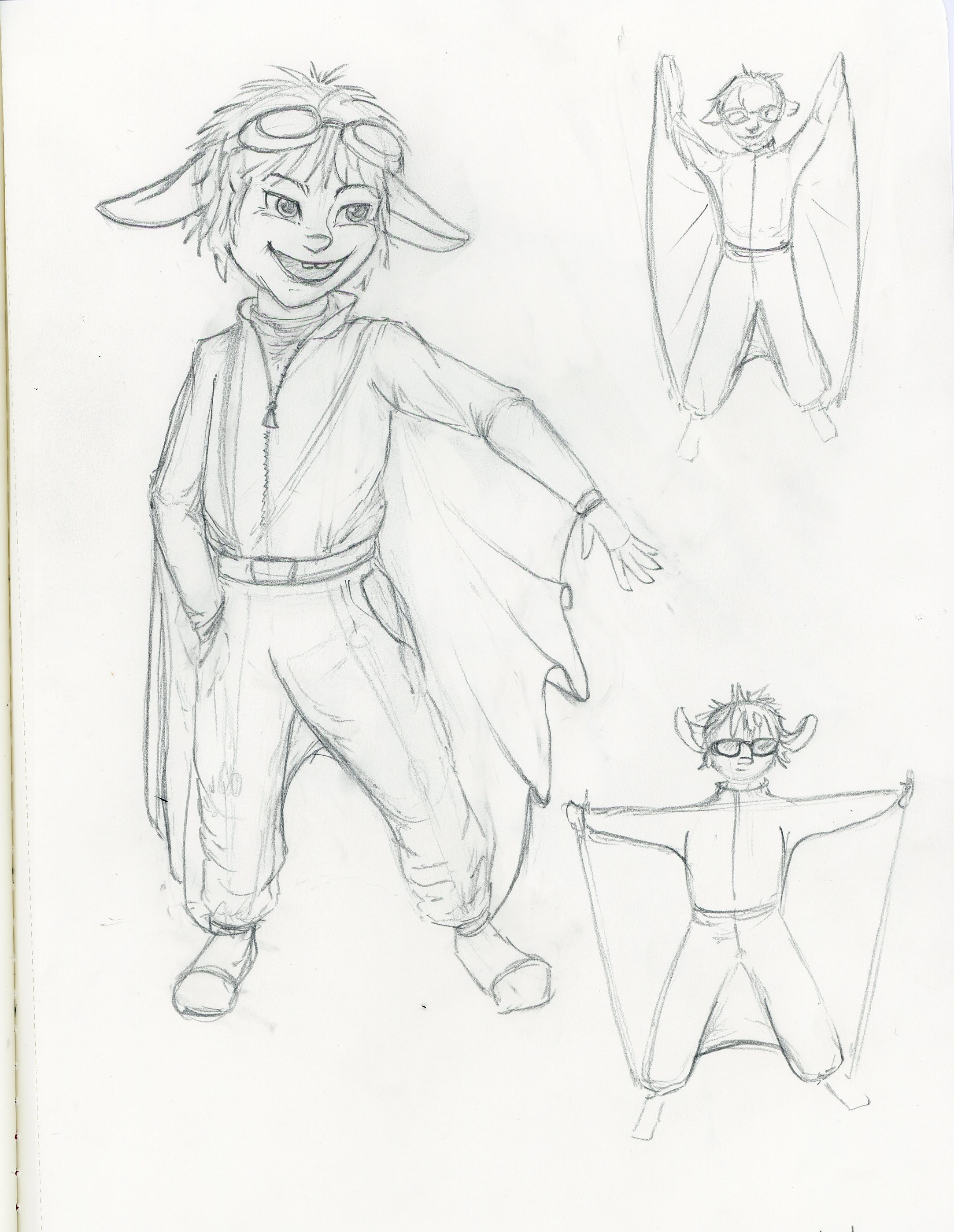 Ildy Izso - Character Exploration for a Sugar Glider Messenger