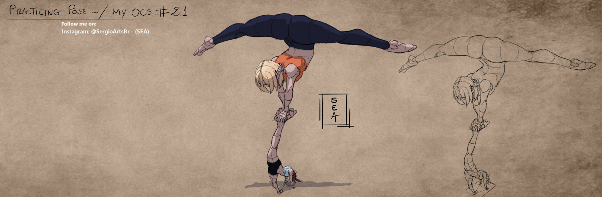 ArtStation - Practicing pose With My Ocs #21