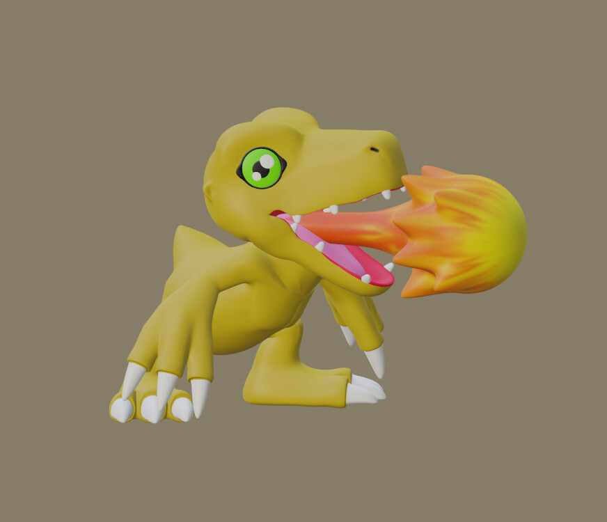 ArtStation - Agumon 3D Model