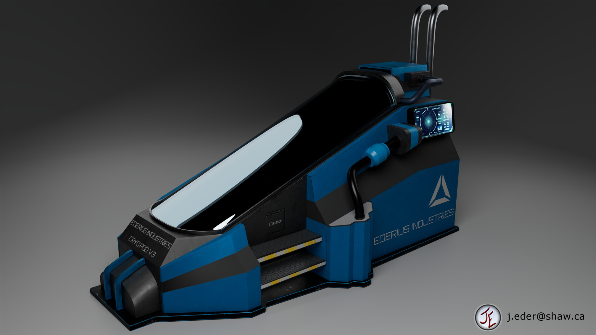 ArtStation - Sci-Fi Cryogenic Chamber