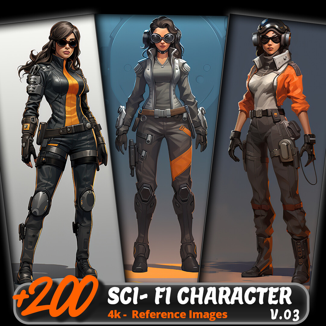 ArtStation - SCI- FI CHARACTER VOL. 03/ 4K/ Reference Image
