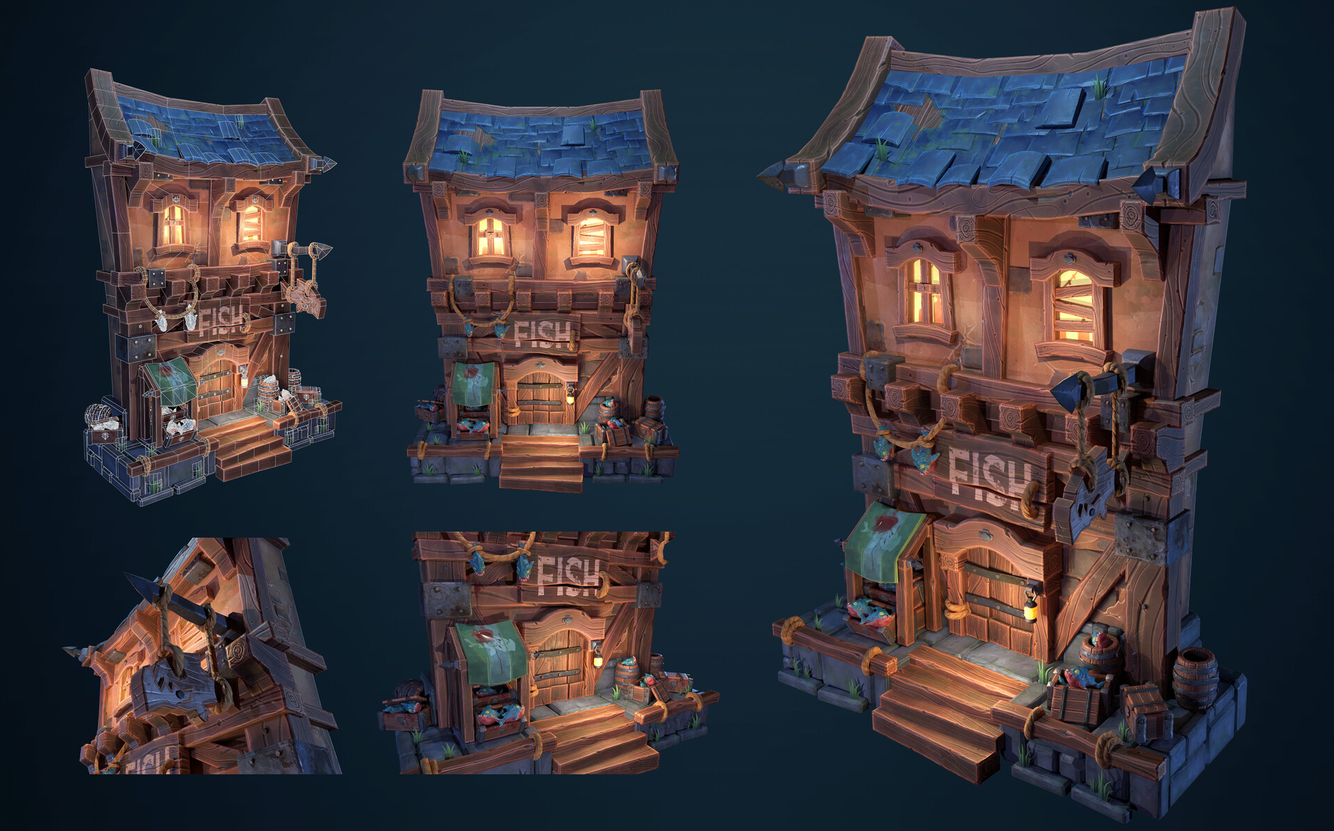 ArtStation - Stylized house learning exercises