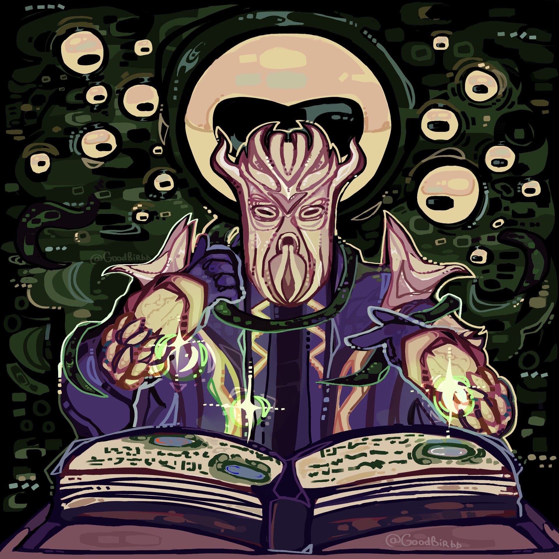 ArtStation - Miraak with Hermaeus Mora