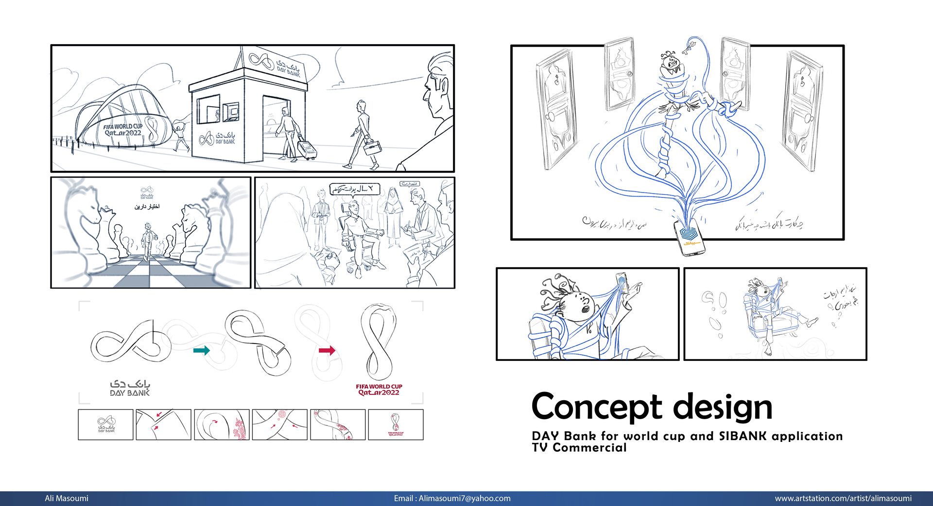 ArtStation - Concept for bank Advert