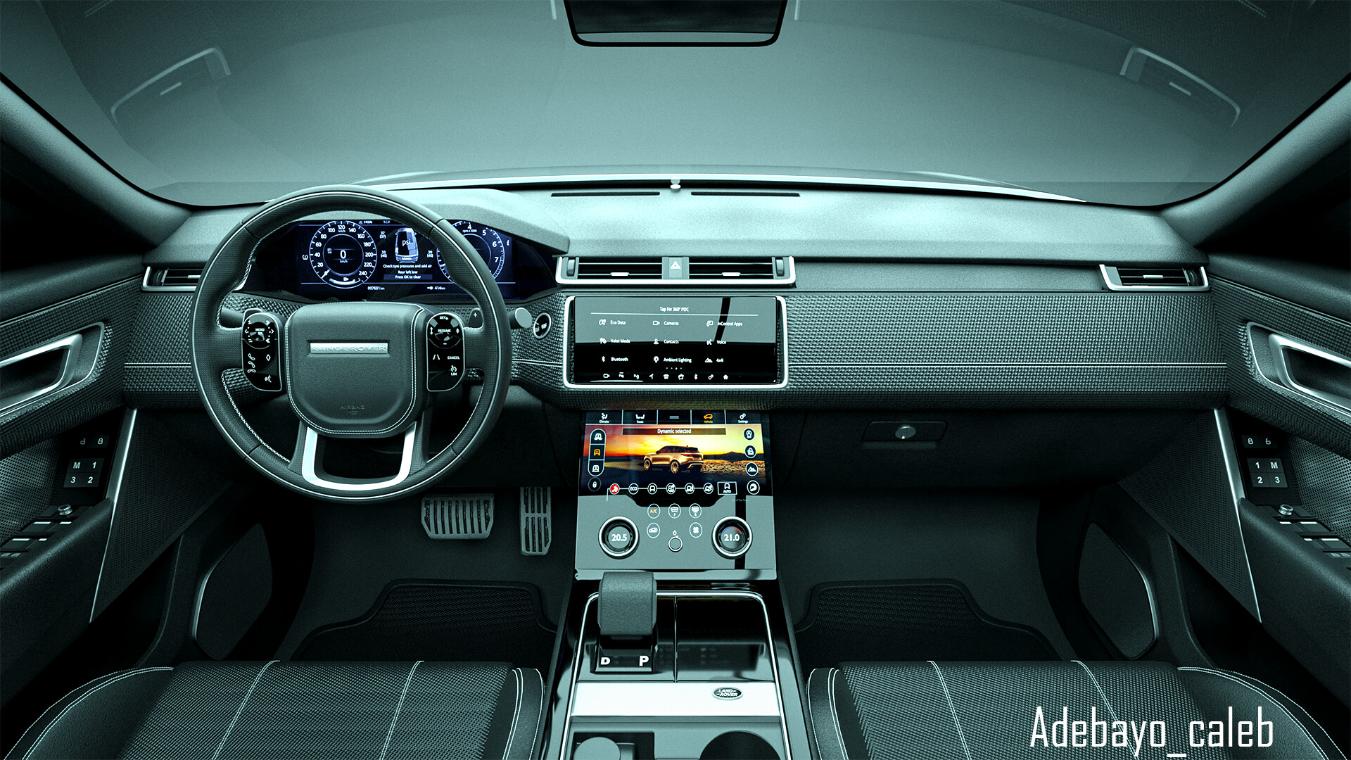 ArtStation - Range Rover Velar CGI interior