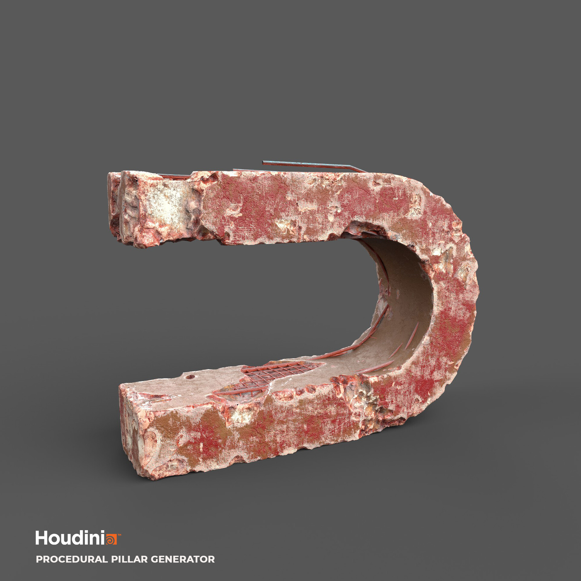 Radu Cius - Houdini - Procedural Pillar Generator