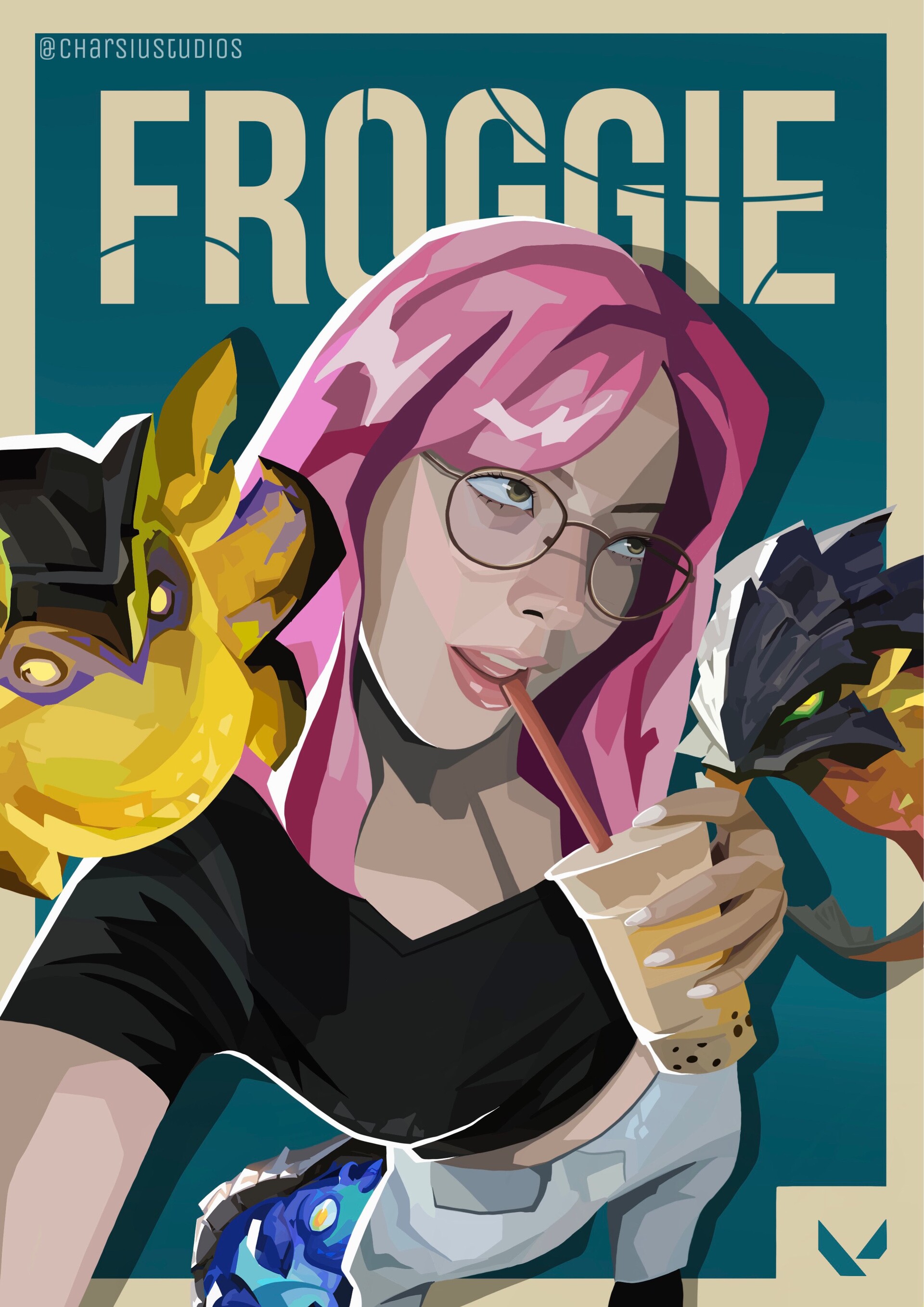 ArtStation - Valorant Agent Commission - Froggie x Gekko